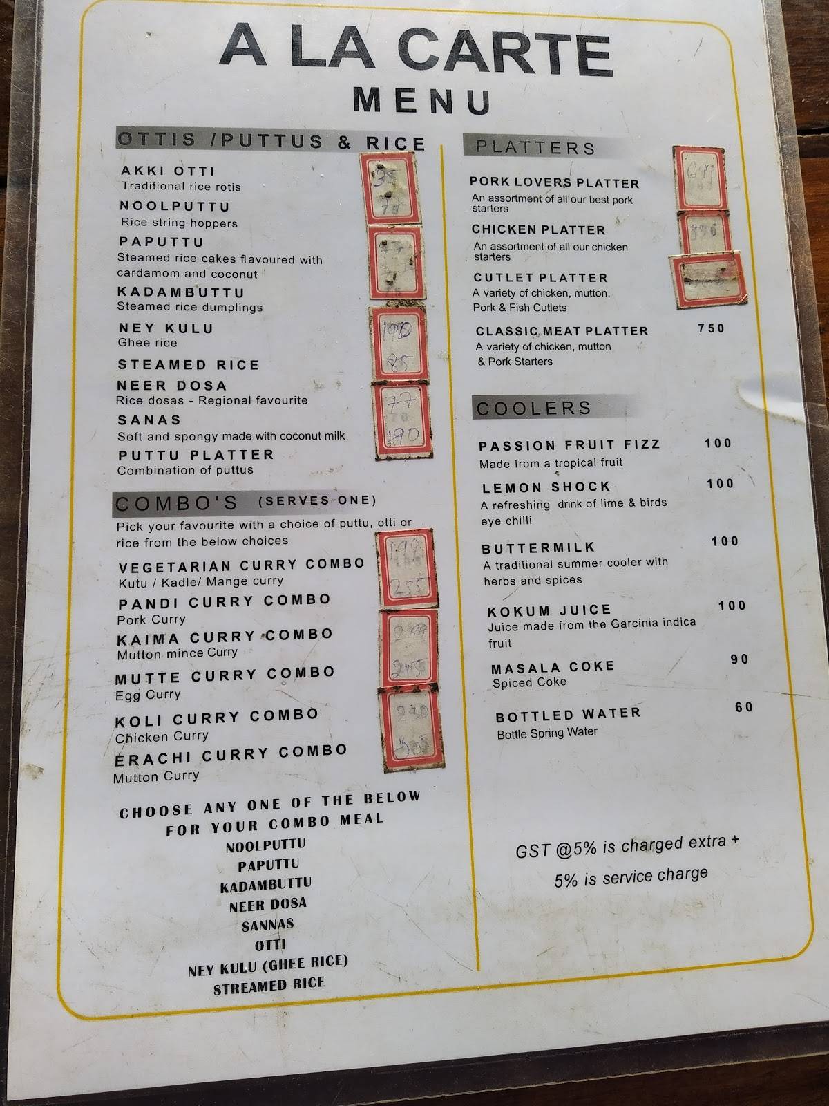 Menu at The Coorg Food Co Kormangala, Bengaluru, 466