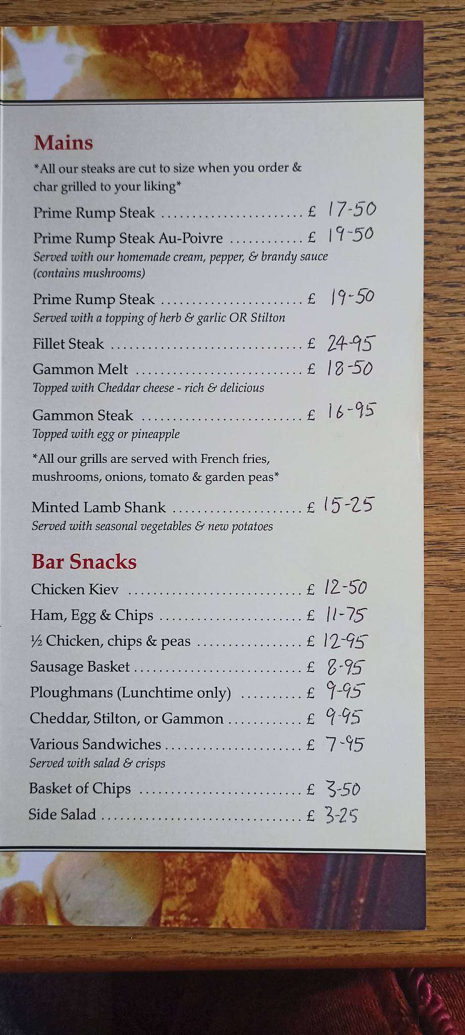 Menu at The Dodbrooke Inn pub & bar, Kingsbridge