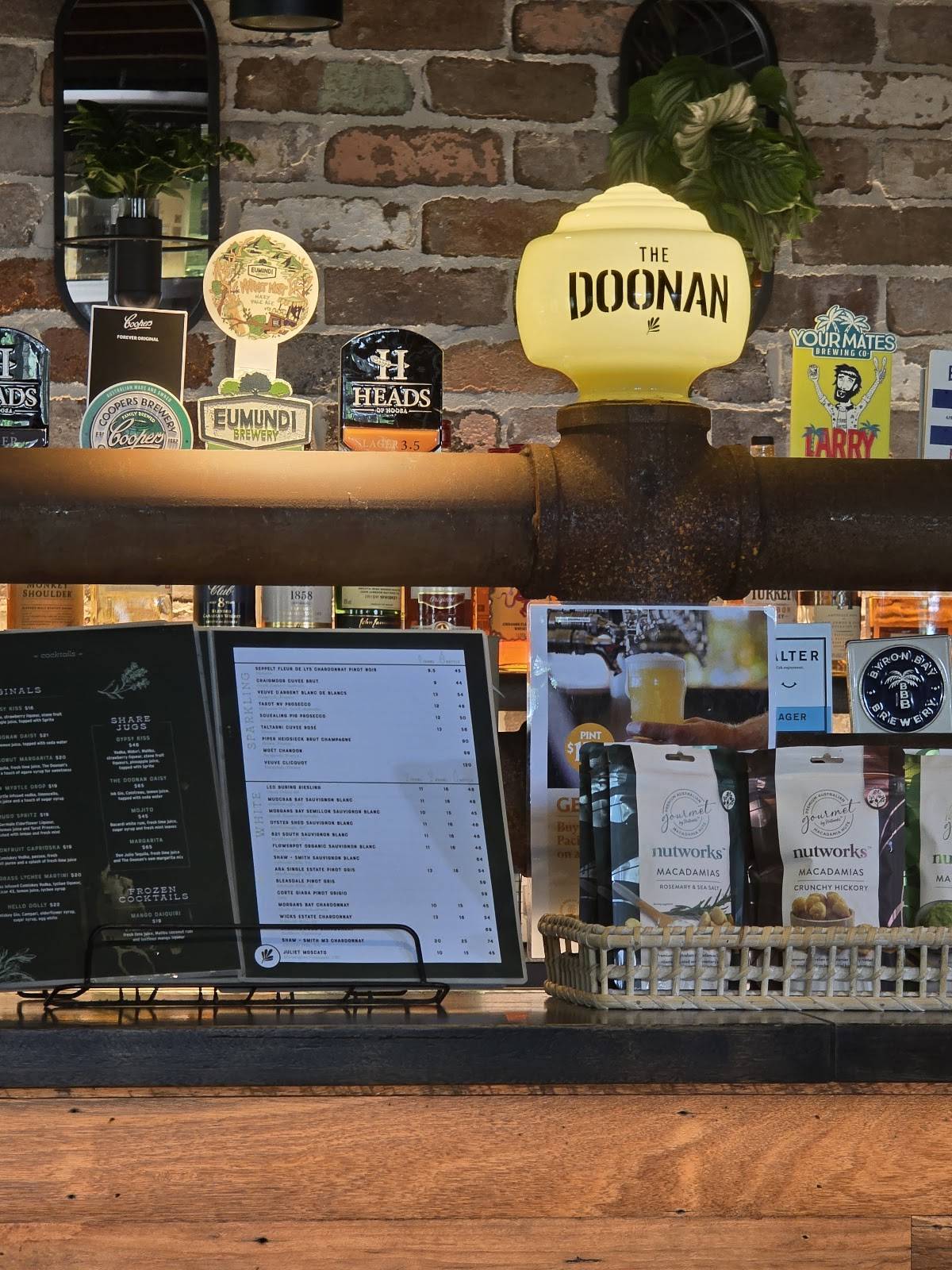 Menu at The Doonan restaurant, Doonan