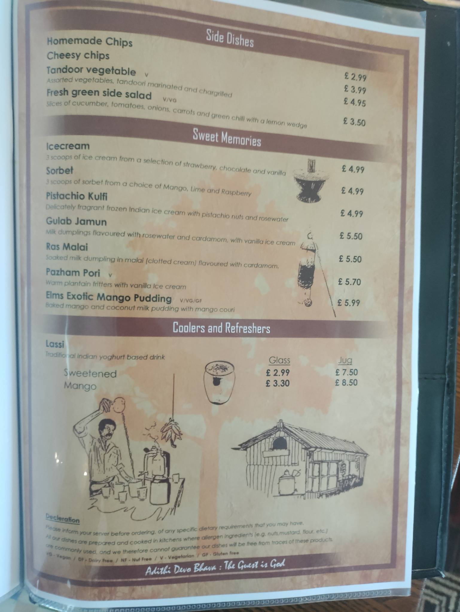Menu at The Elms Hotel pub & bar, Retford