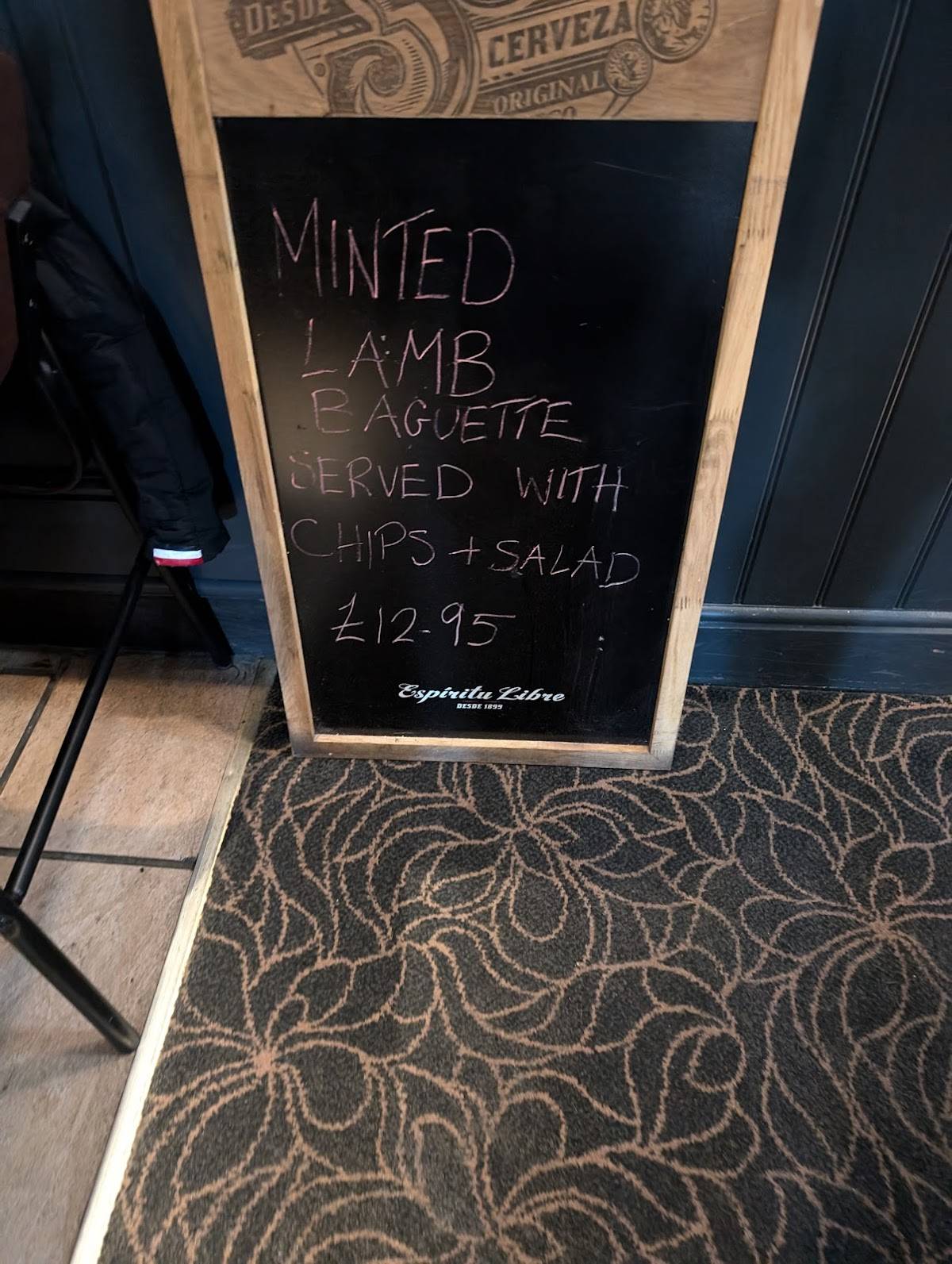 Menu at The Engine Room pub & bar, Gateshead
