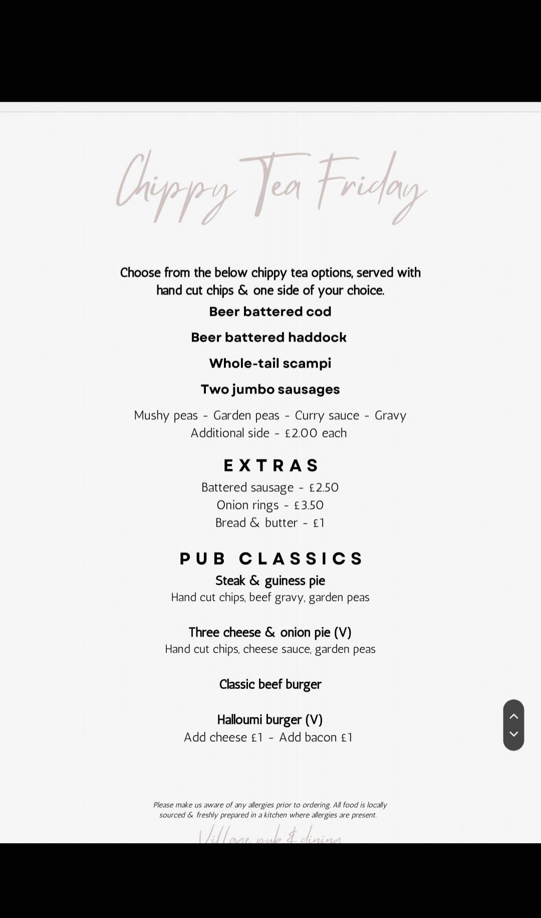 Menu at The Falcon Inn Woore pub & bar, Woore