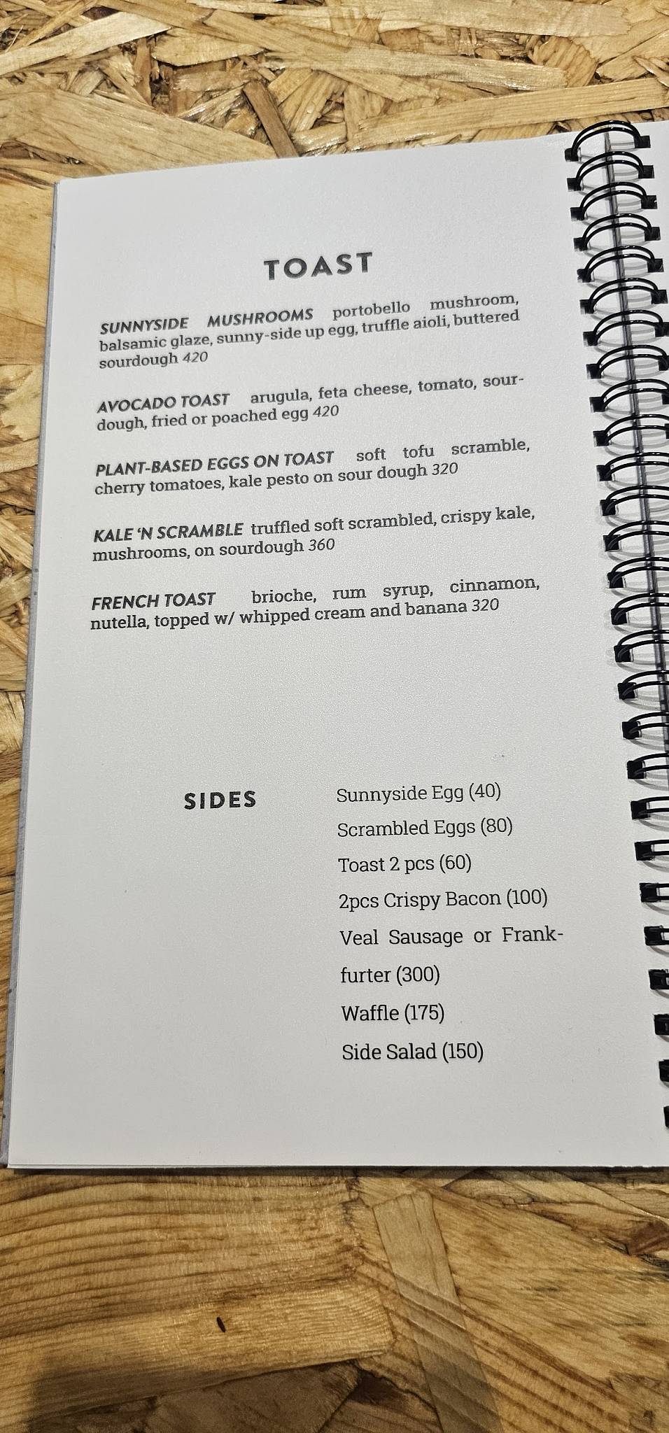 Menu at The Fat Seed Cafe + Roastery, Taguig