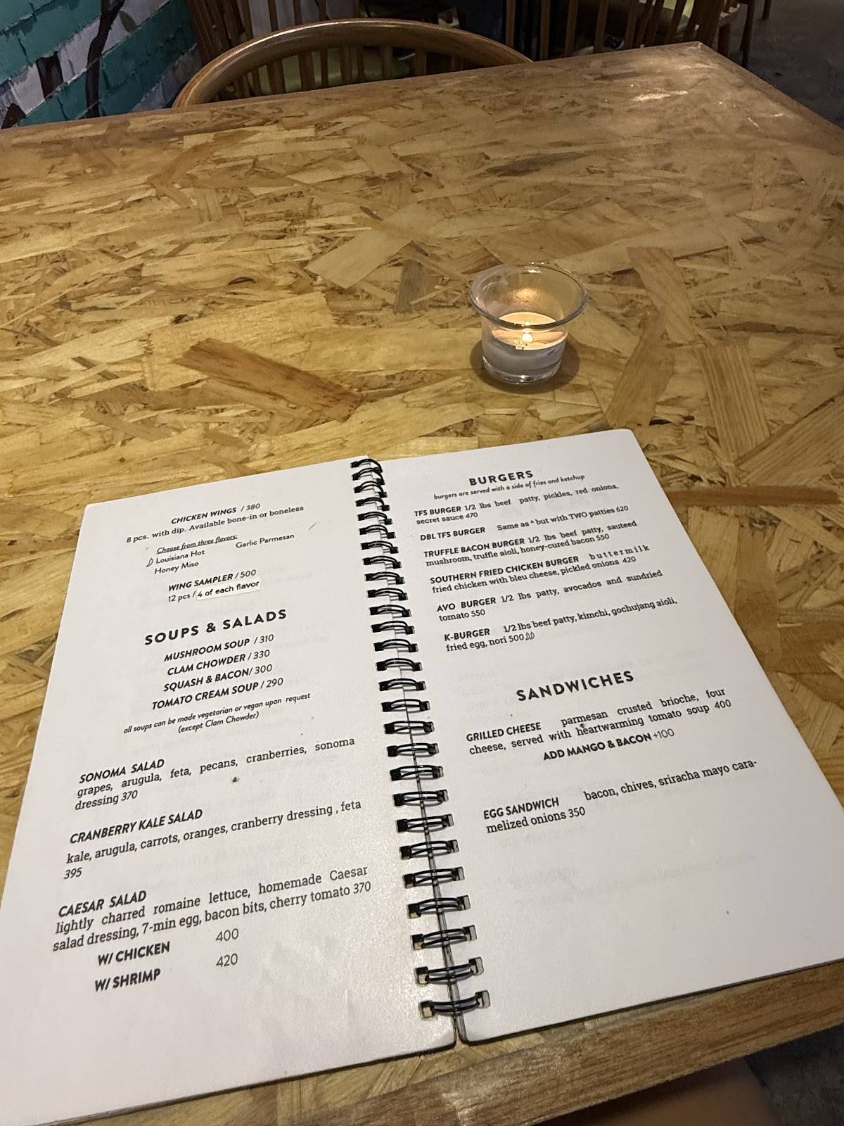 Menu at The Fat Seed Cafe + Roastery, Taguig