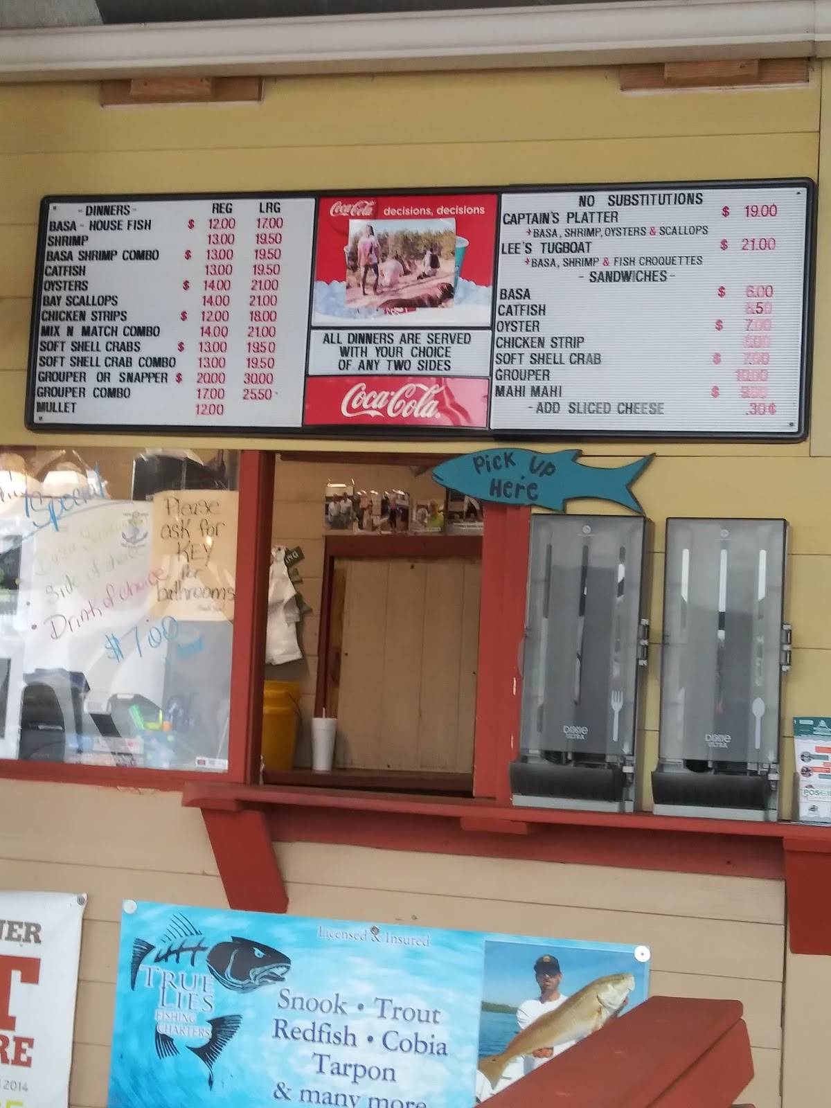 Menu at The Fish House restaurant, Ruskin, W Shell Point Rd