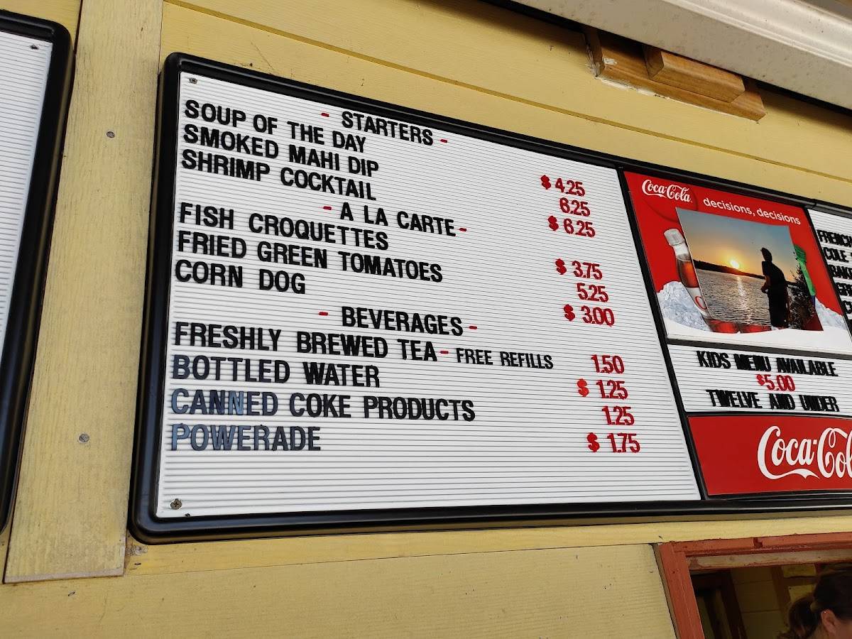 Menu at The Fish House restaurant, Ruskin, W Shell Point Rd