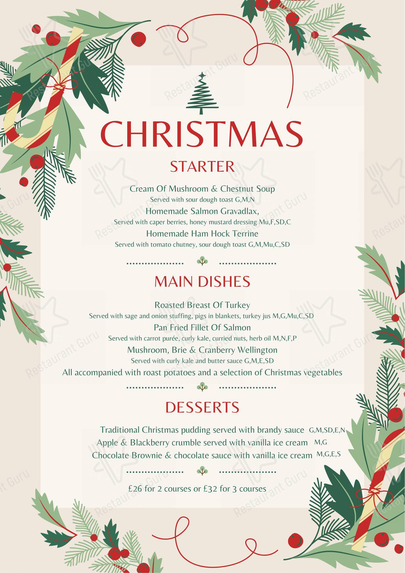 Menu at The Forest Inn pub & bar, Ferndown