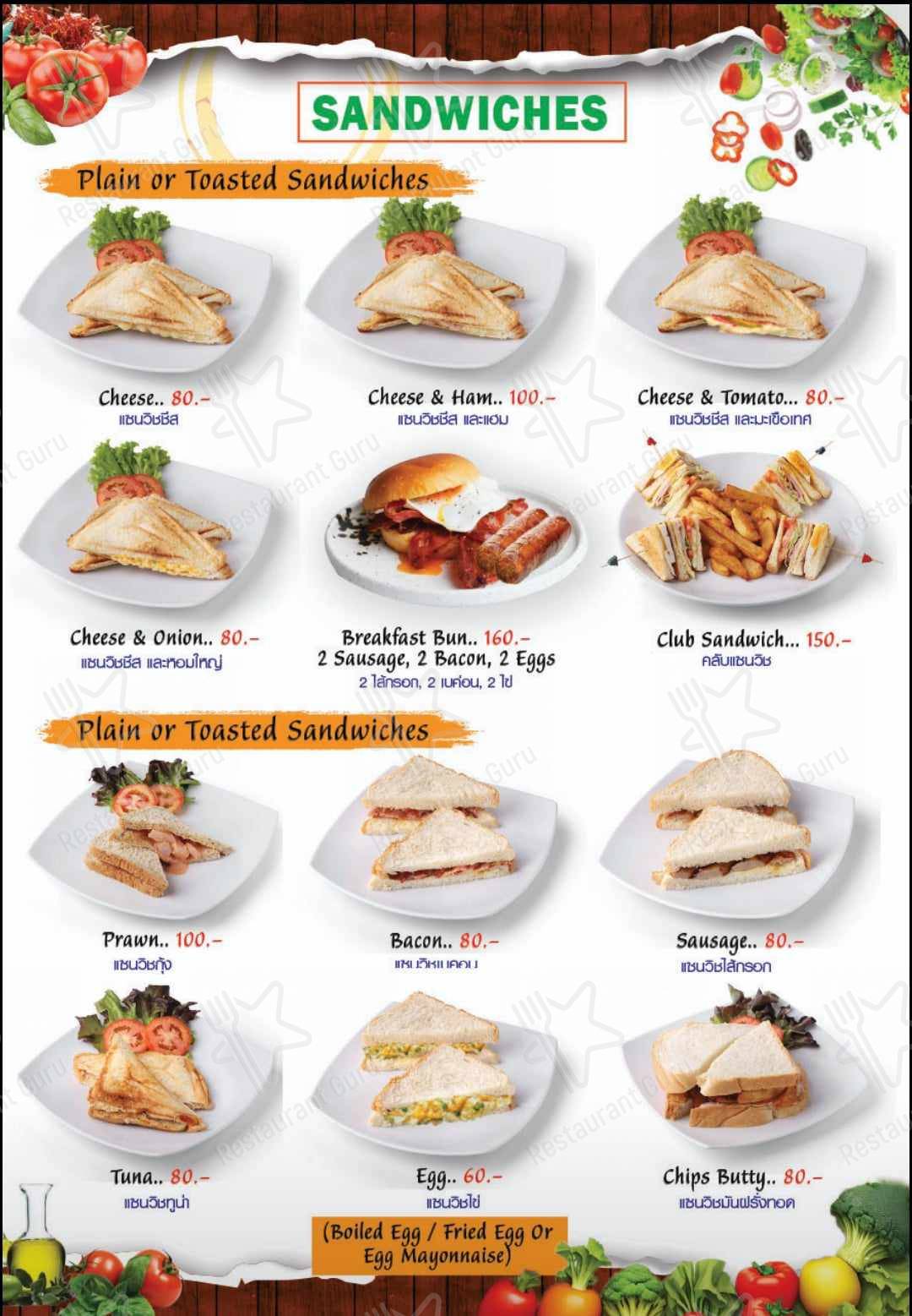 Menu at The Golden Ferret Restaurant and Golf Society Pattaya, Pattaya City