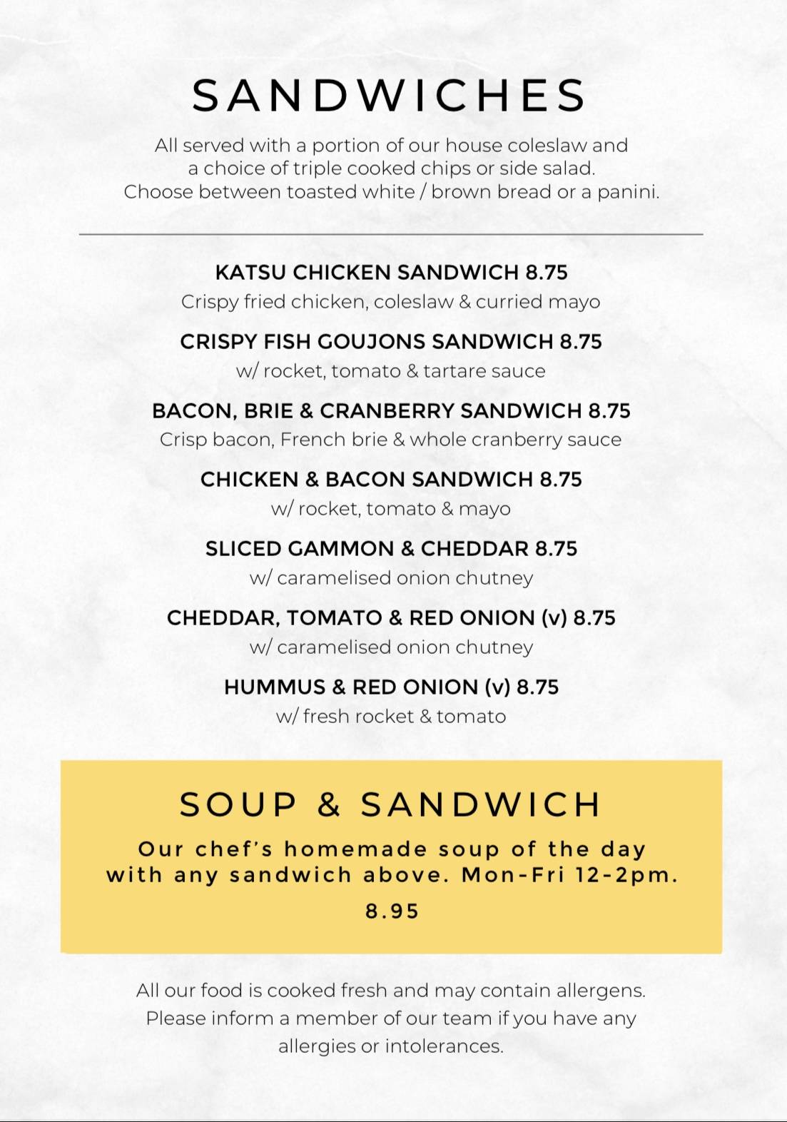 Menu at The Griffin Inn Oswestry pub & bar, Oswestry