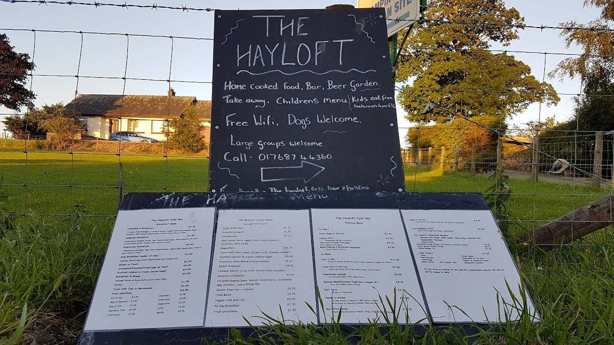 Menu at The Hayloft Cafe Bar & Bistro, Keswick