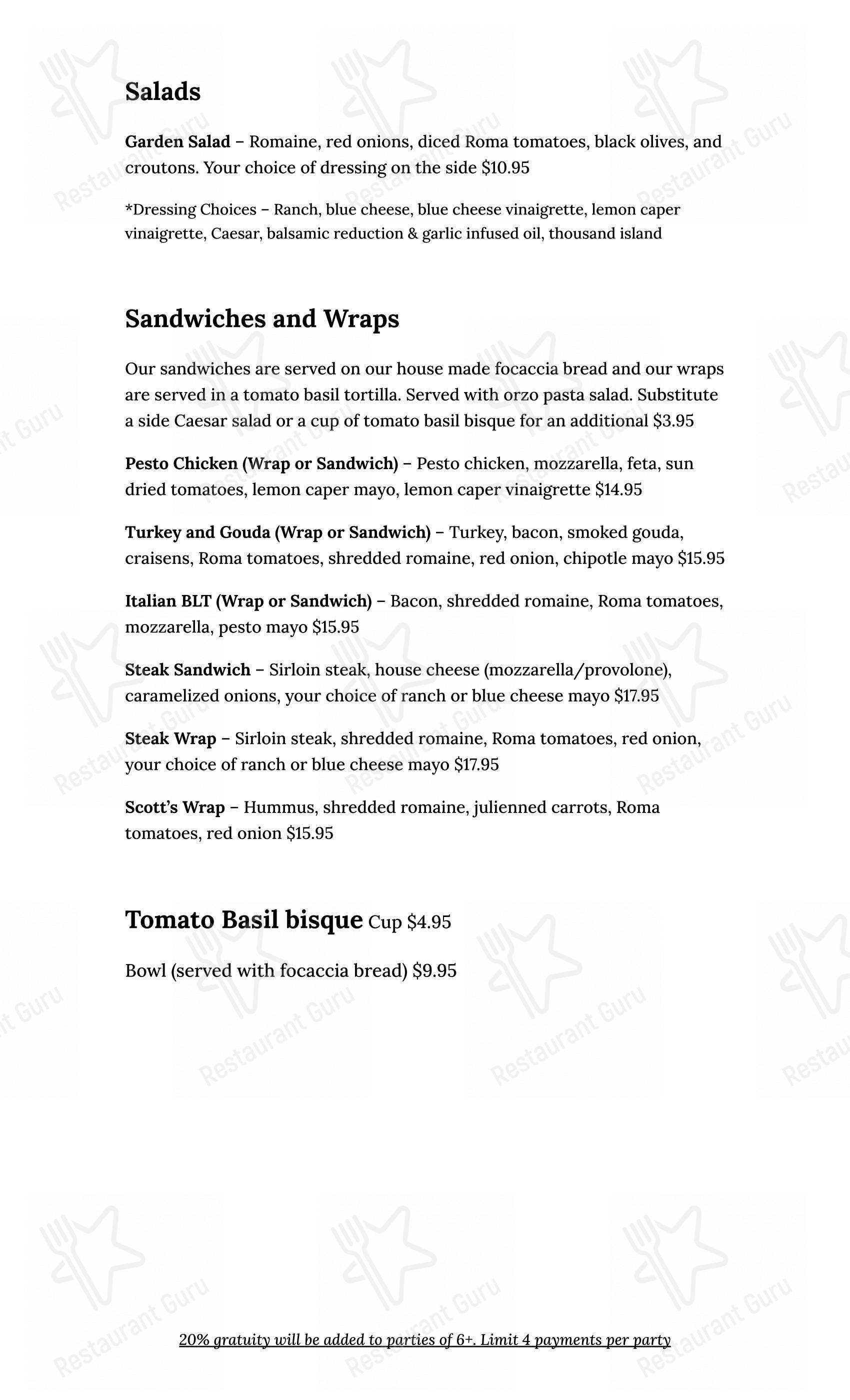 Menu at The Island Pub, Juneau, 2nd St