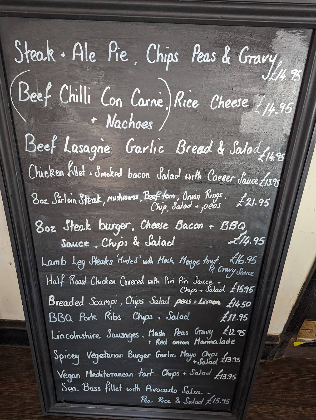 Menu at The Lord Nelson pub & bar, Reedham