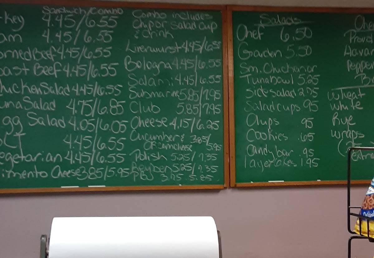 Menu at The Lunch Basket, Marietta