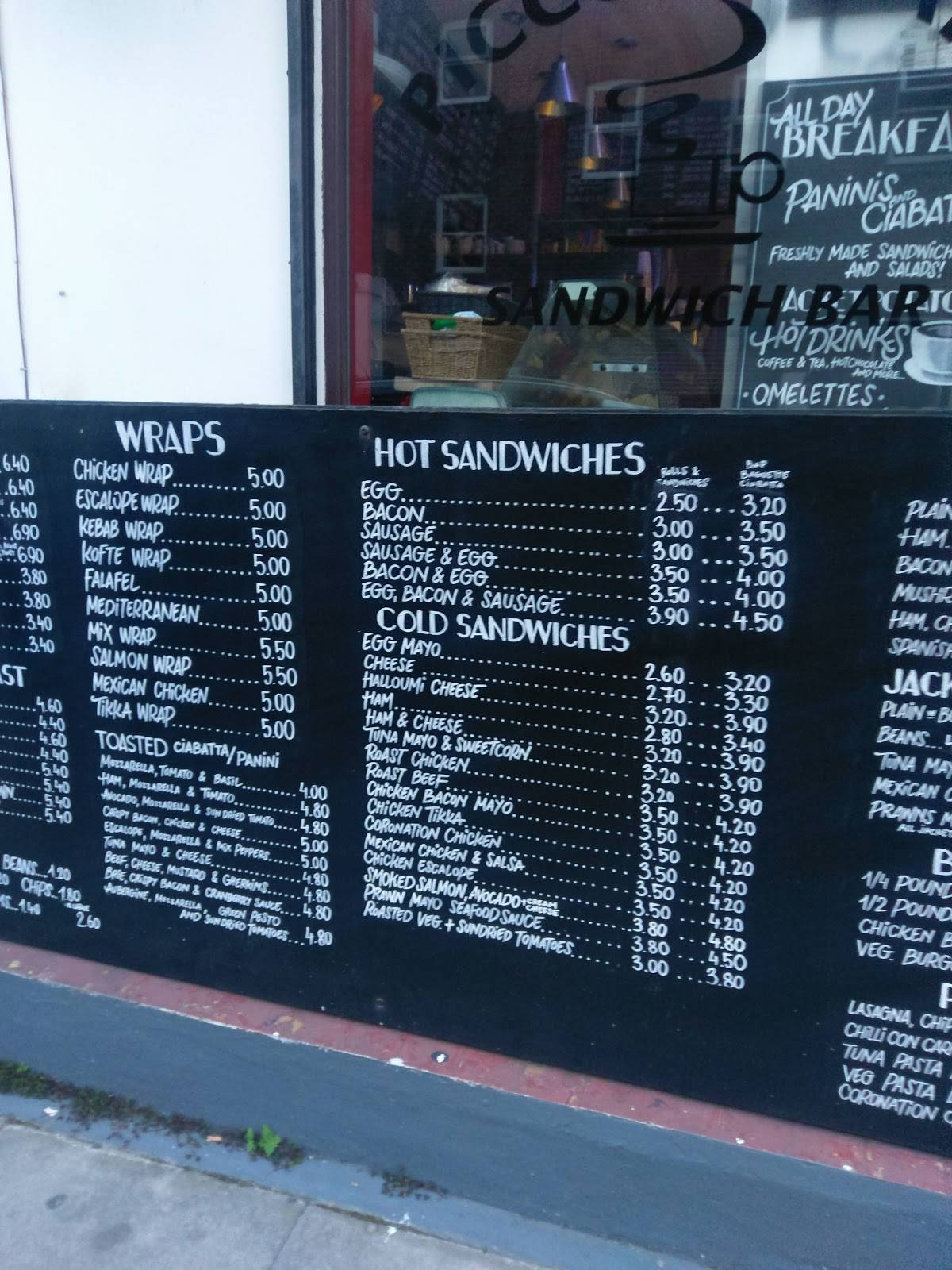 Menu at The Mac Factory restaurant, London, Camden Lock Market