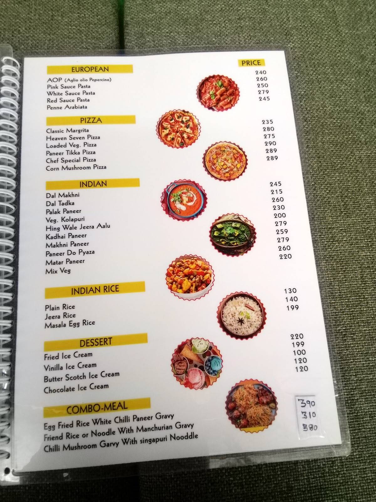 Menu at The Monkey House Cafe, Rishikesh