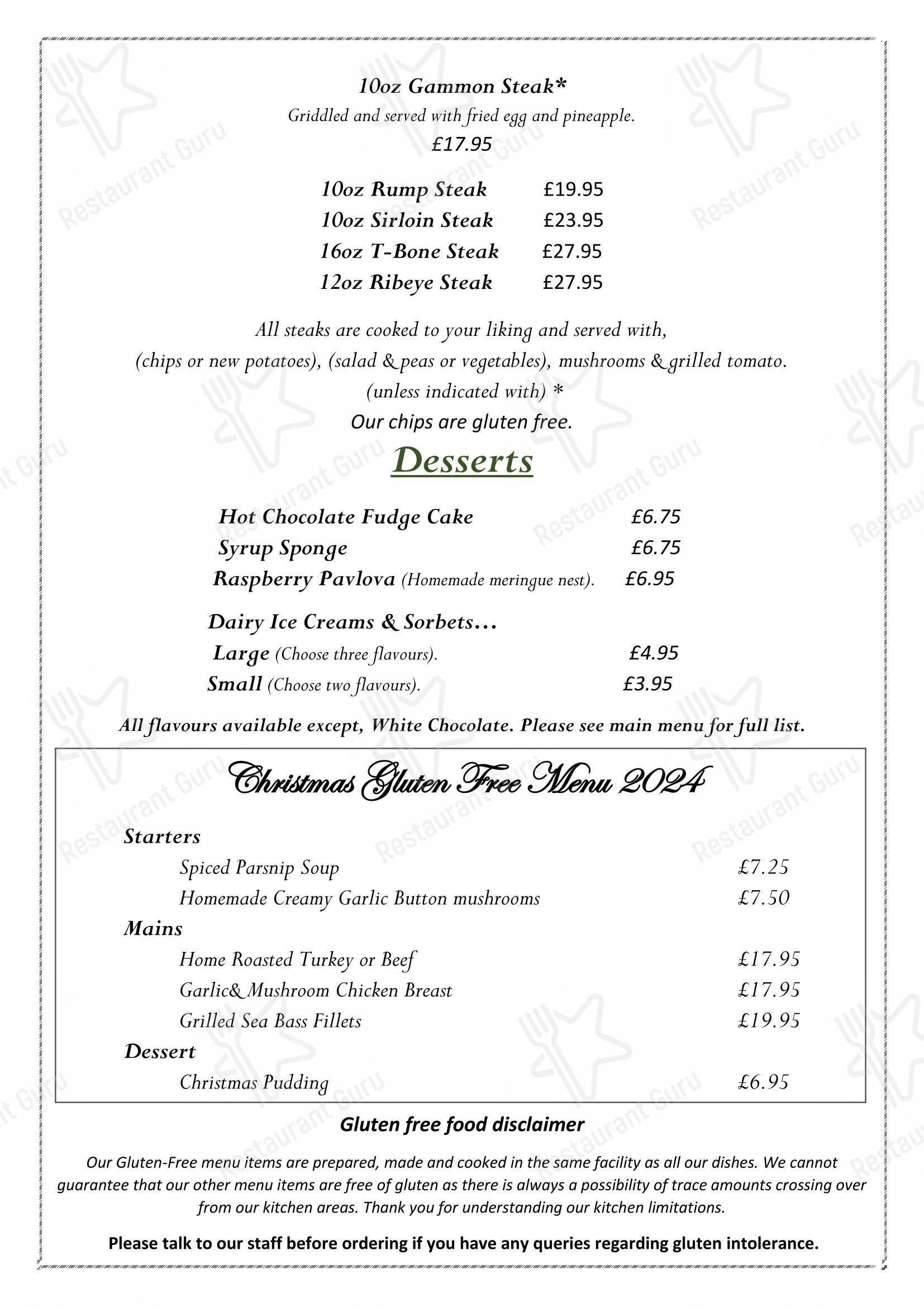 Menu at The New Inn, Mayshill pub & bar, Bristol, Badminton Rd