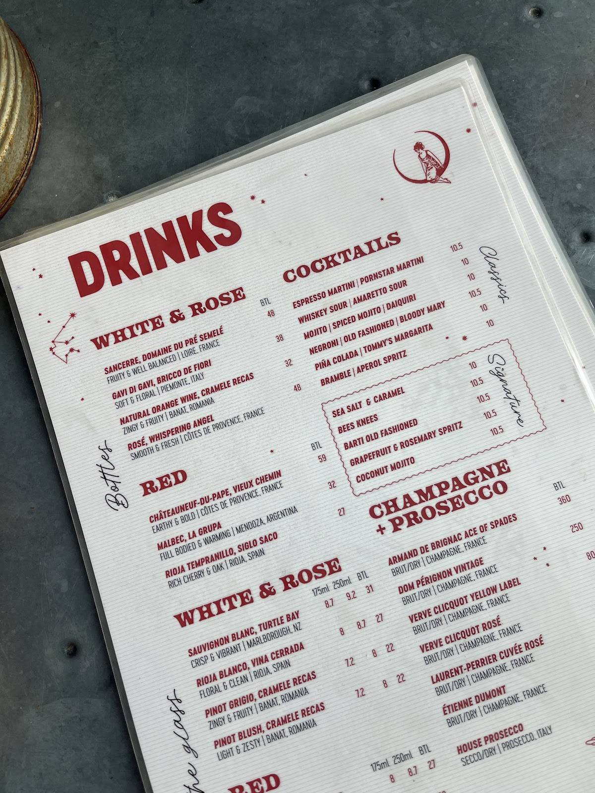 Menu at The Observatory Swansea restaurant, Swansea