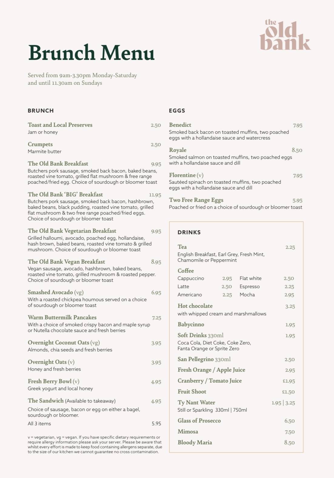 Menu at KIN+ILK The Old Bank Dinas restaurant, Dinas Powys