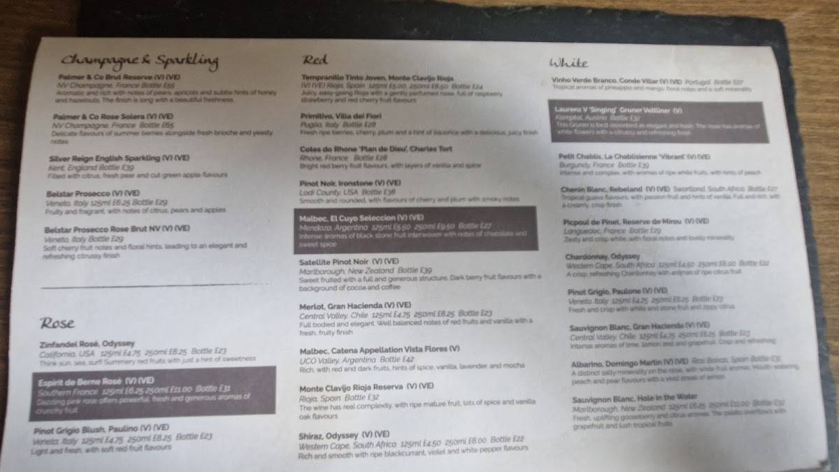 Menu at The Parr Arms pub & bar, Warrington, Grappenhall Ln