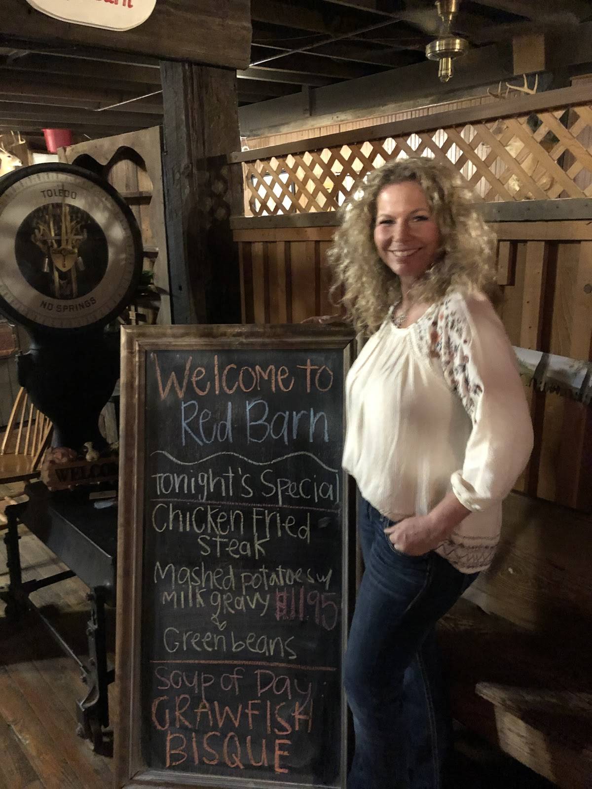 Menu at The Red Barn, Demopolis