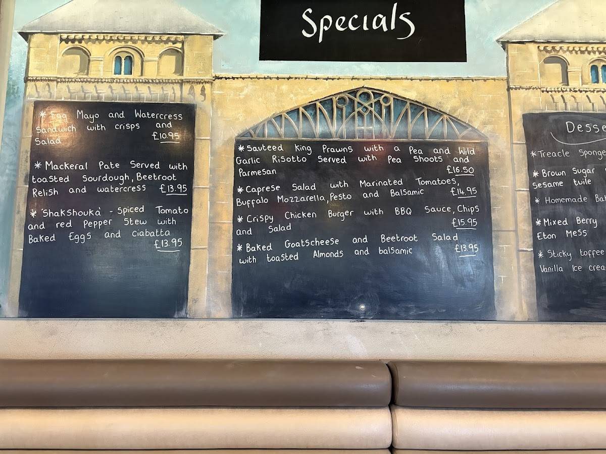Menu at The Refectory restaurant, Southwell
