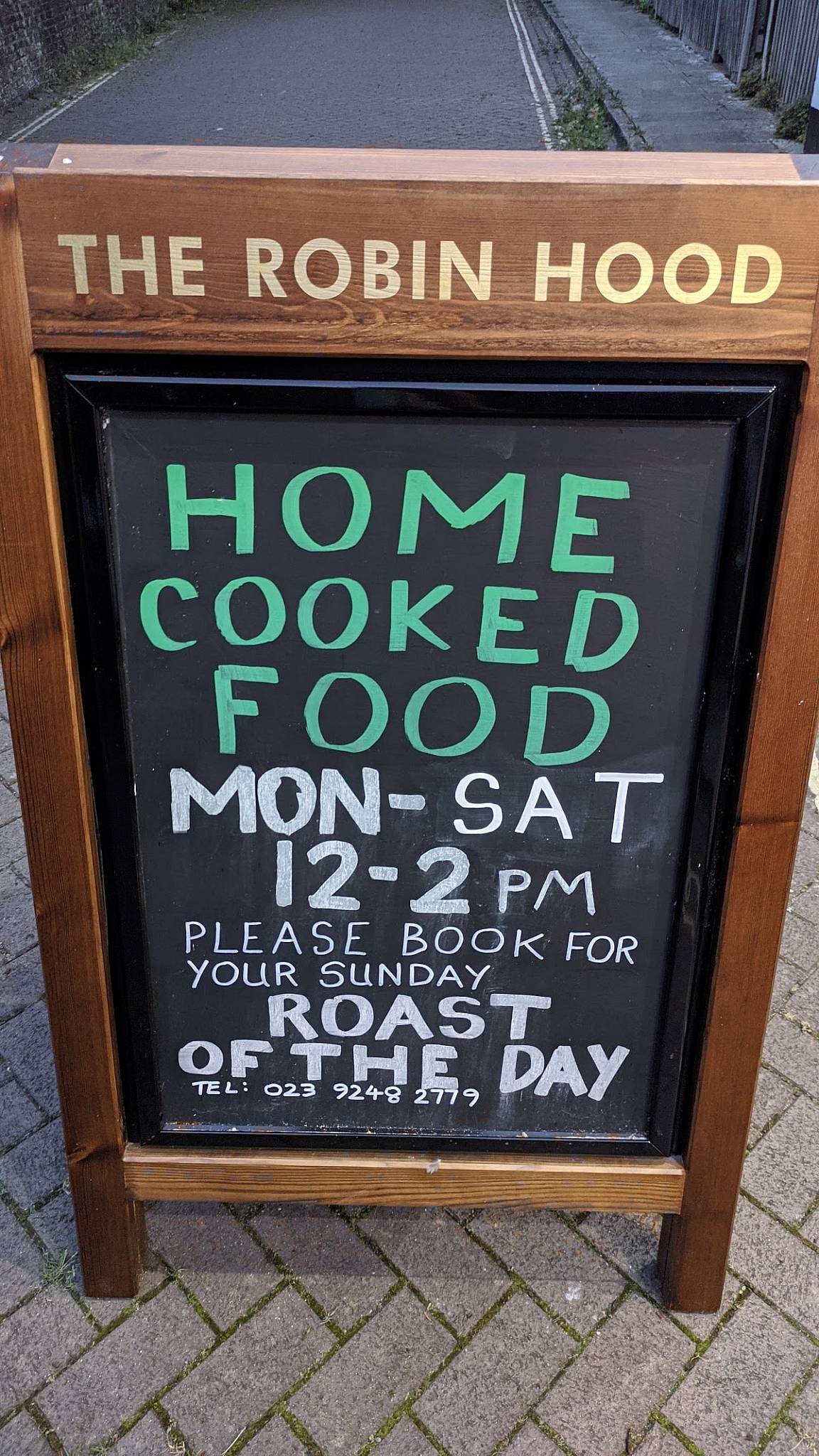 Menu at The Robin Hood pub & bar, Havant