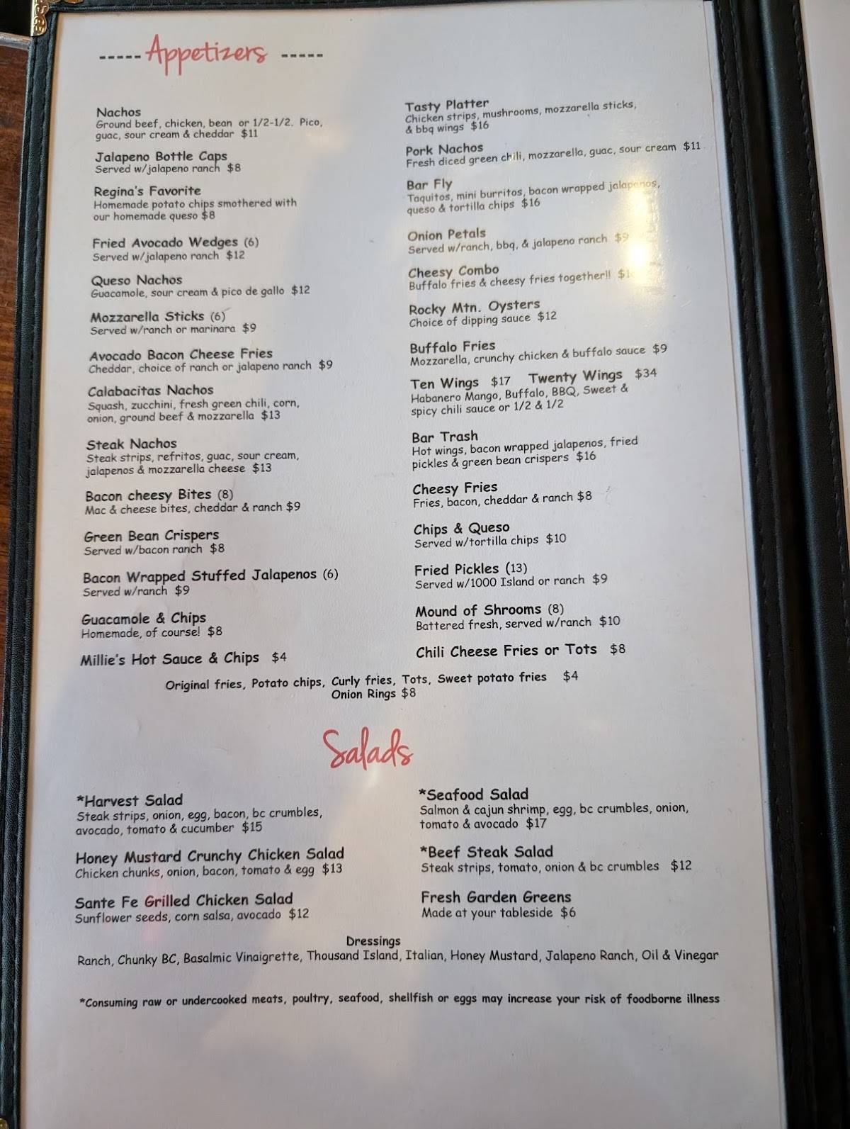 Menu at The Rubi Slipper LLC desserts, Alamosa