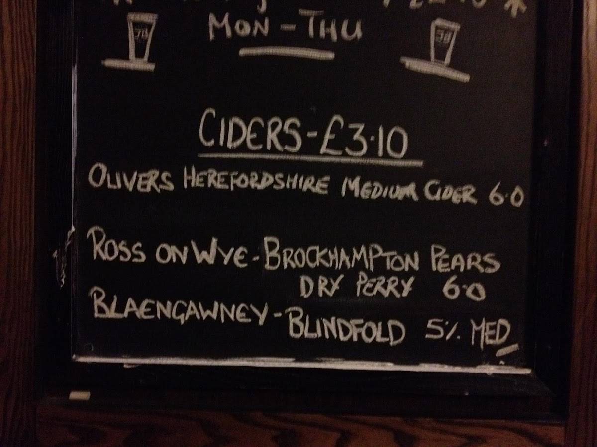 Menu at The Ship Isis pub & bar, Sunderland