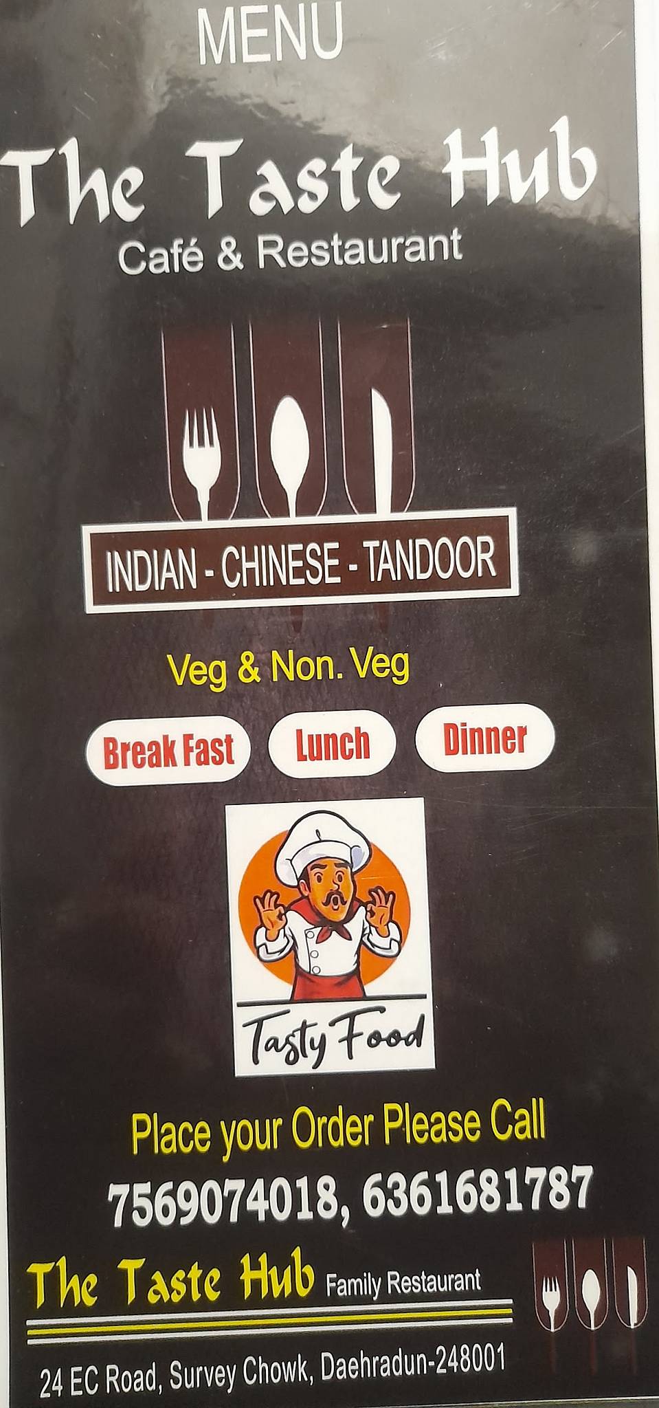Menu at The Taste Hub, Dehradun