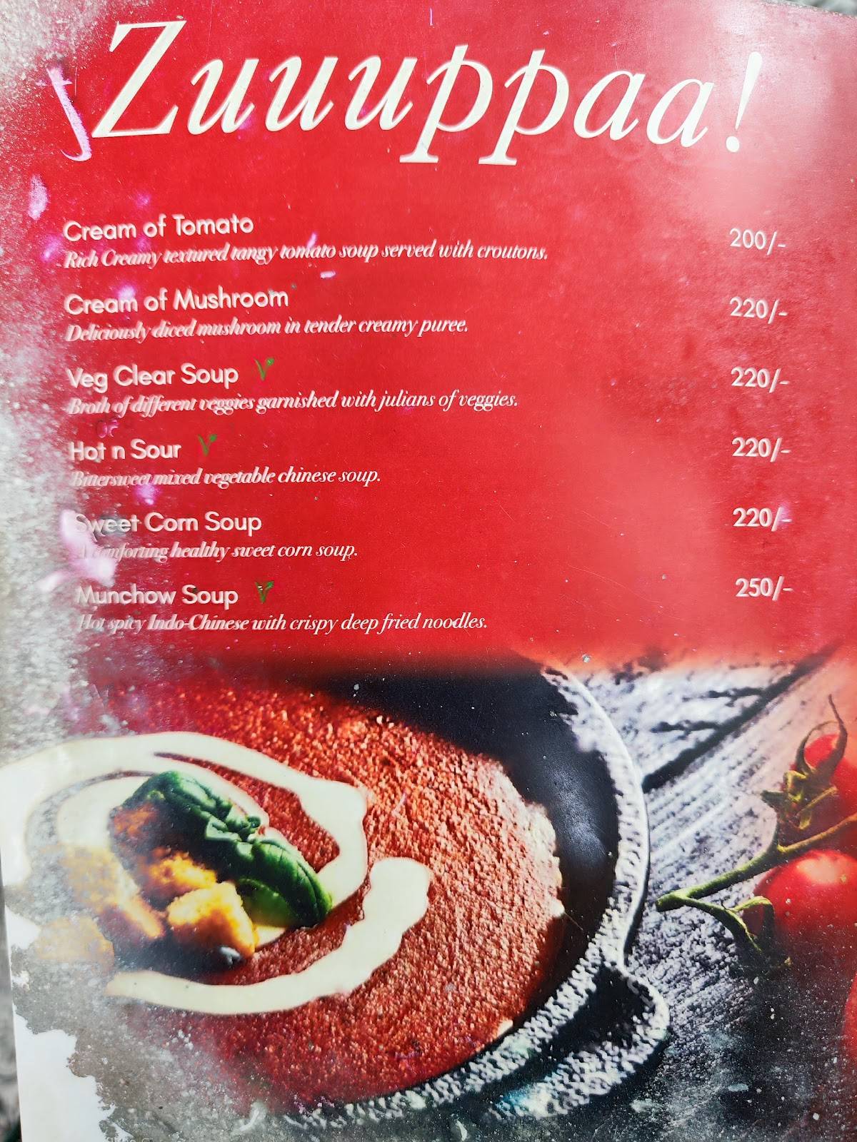Menu at The Tattoo Cafe & Lounge, Jaipur, 3rd floor