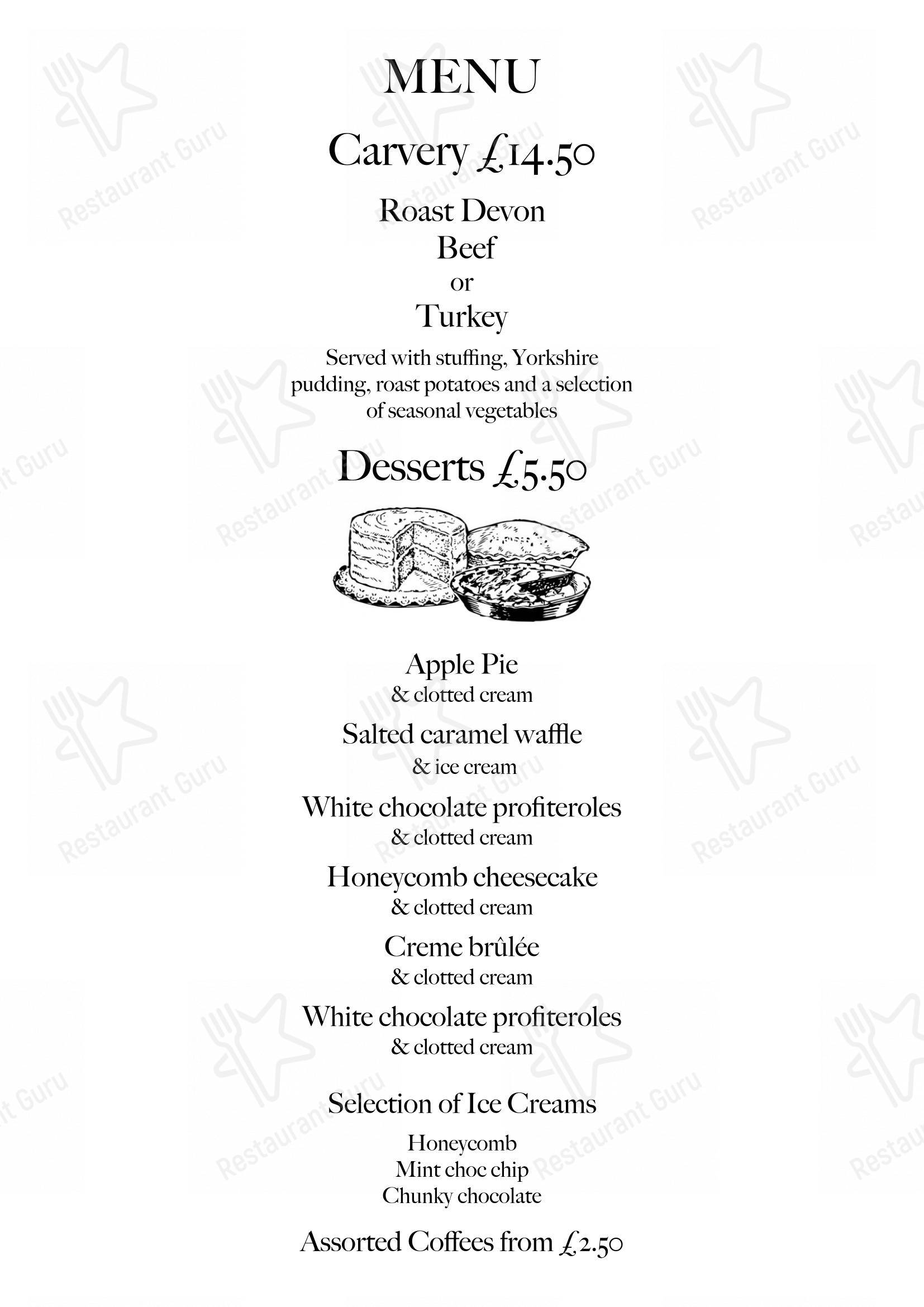 Menu at The Three Little Pigs pub & bar, Crediton