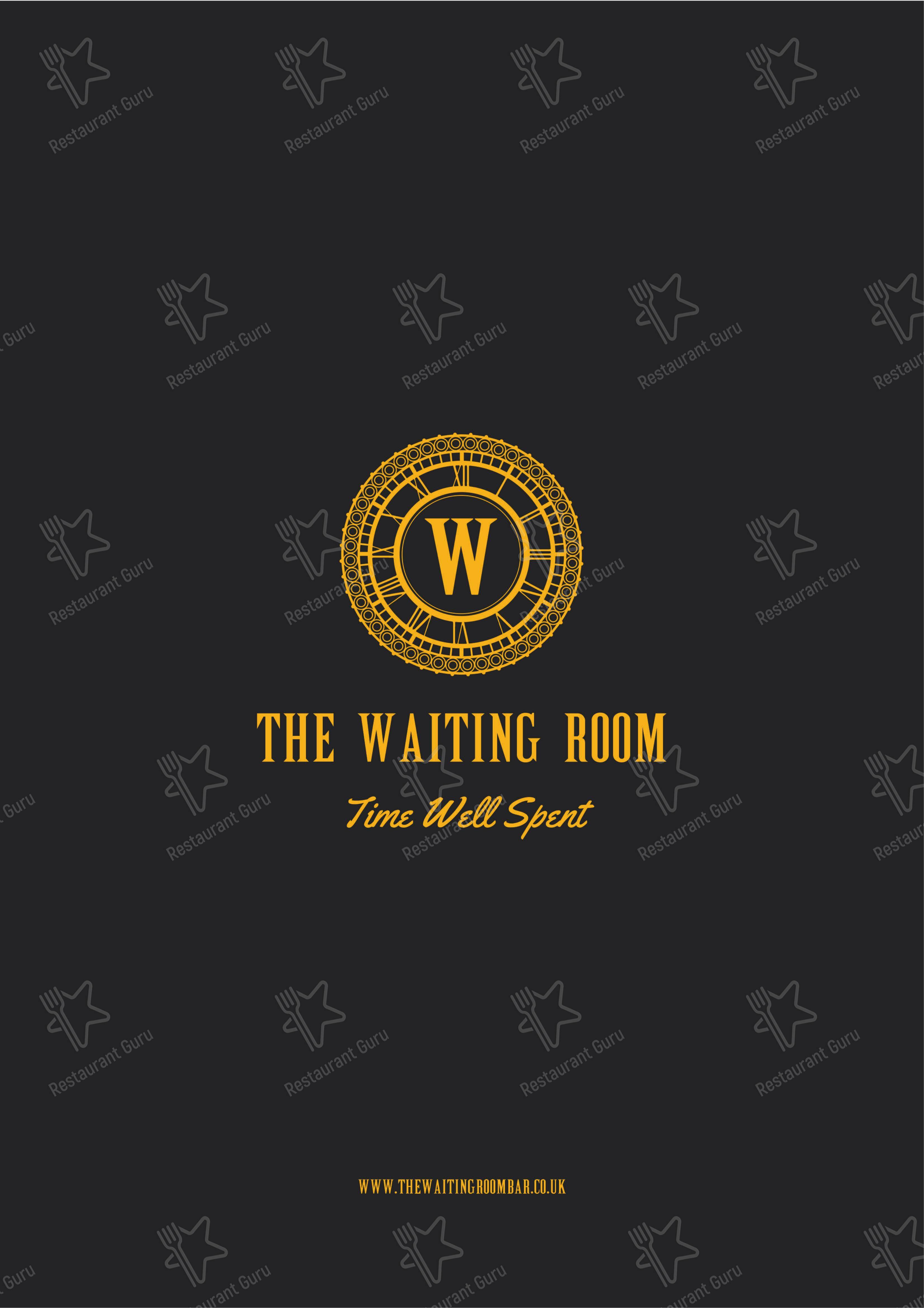 Menu at The Waiting Room pub & bar, Edinburgh