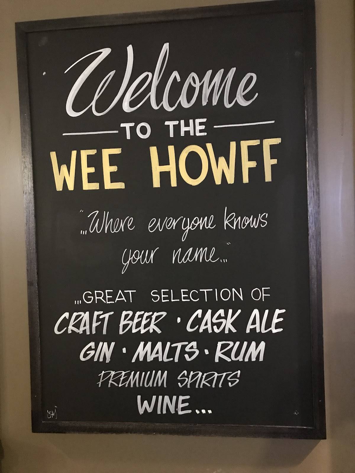 Menu at The Wee Howff pub & bar, Paisley