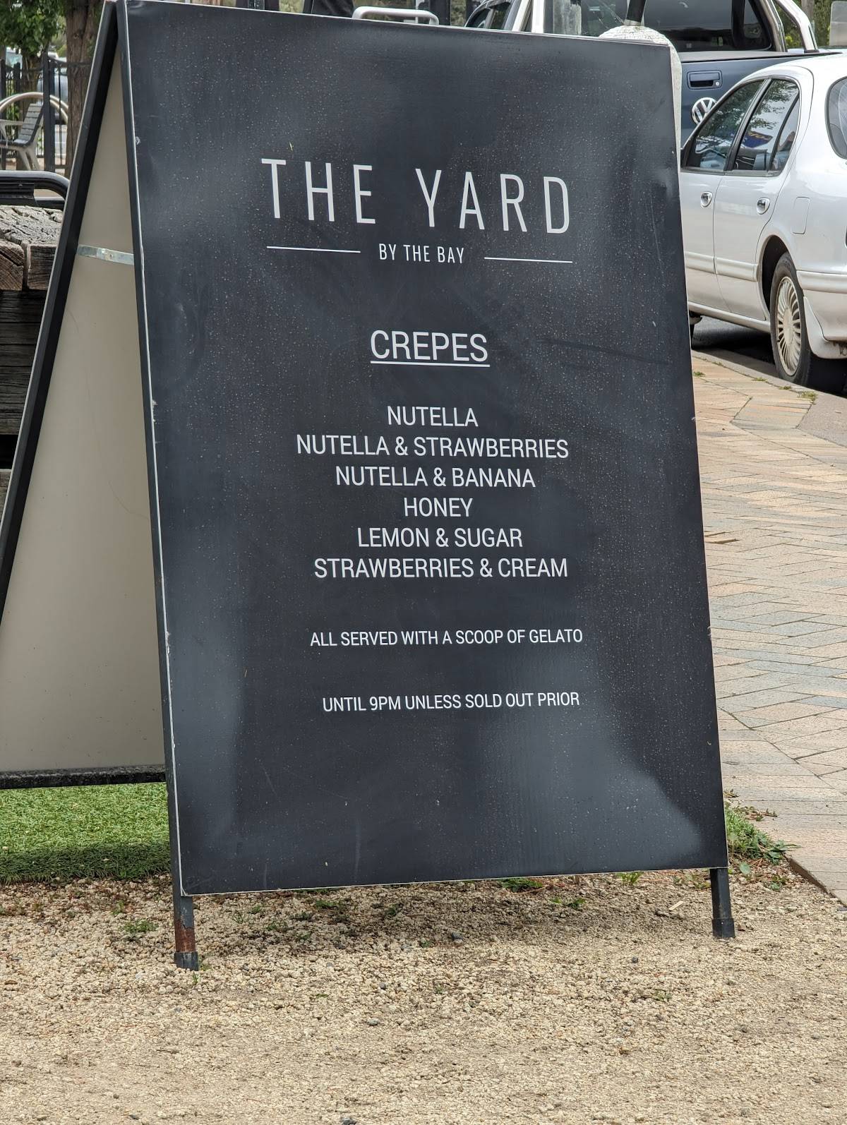 Menu at The Yard By The Bay, Capel Sound