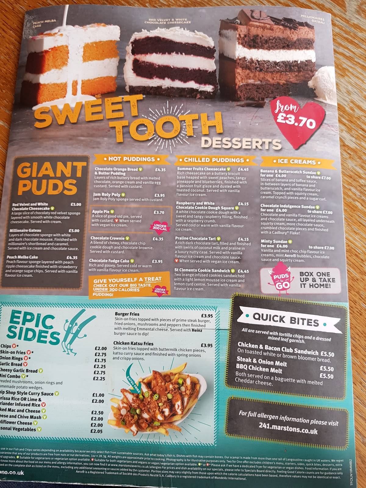 Menu at Three Crowns pub & bar, Hull, Plimsoll Way