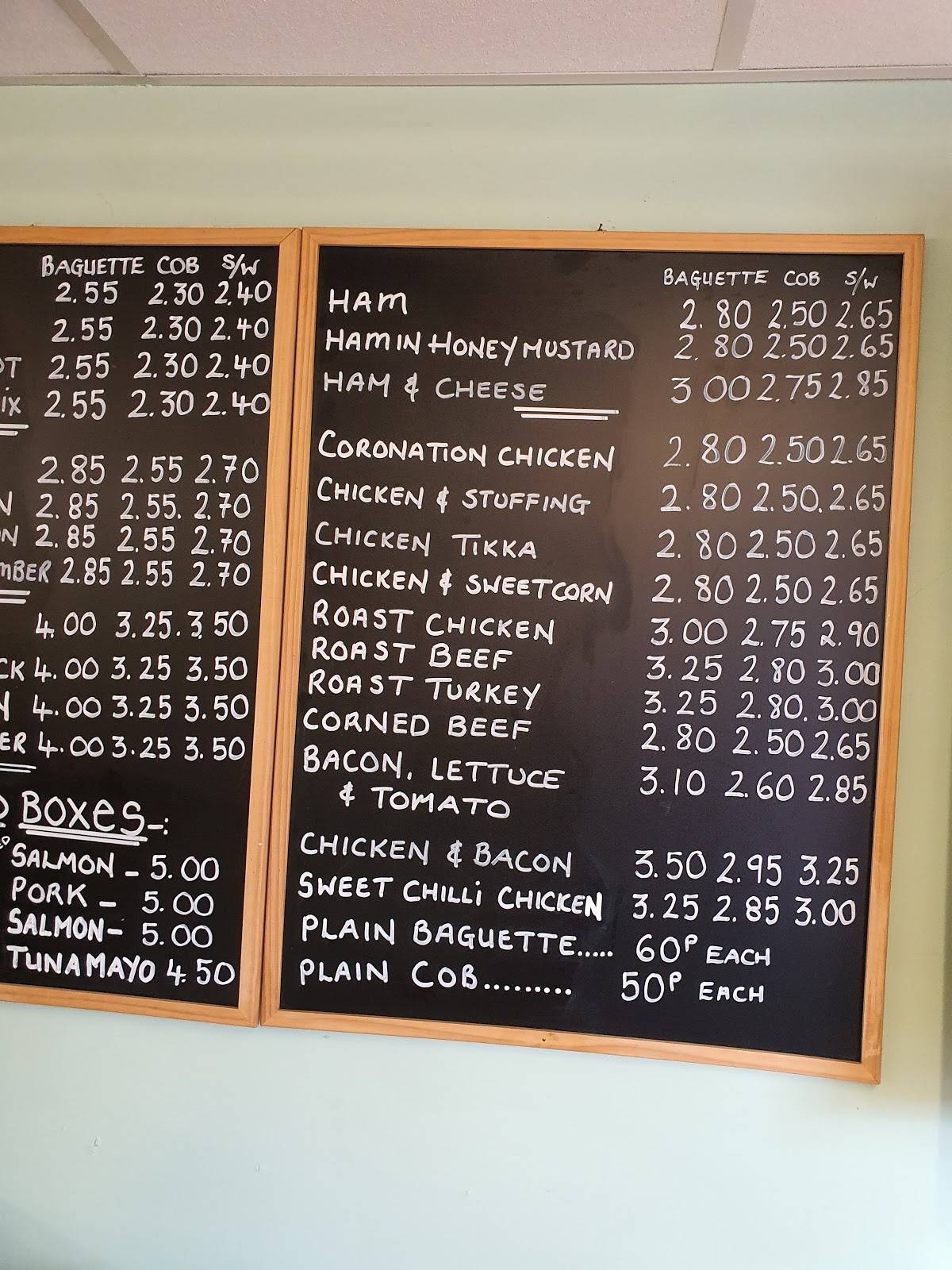 Menu at Three Pots Pantry cafe, Burbage