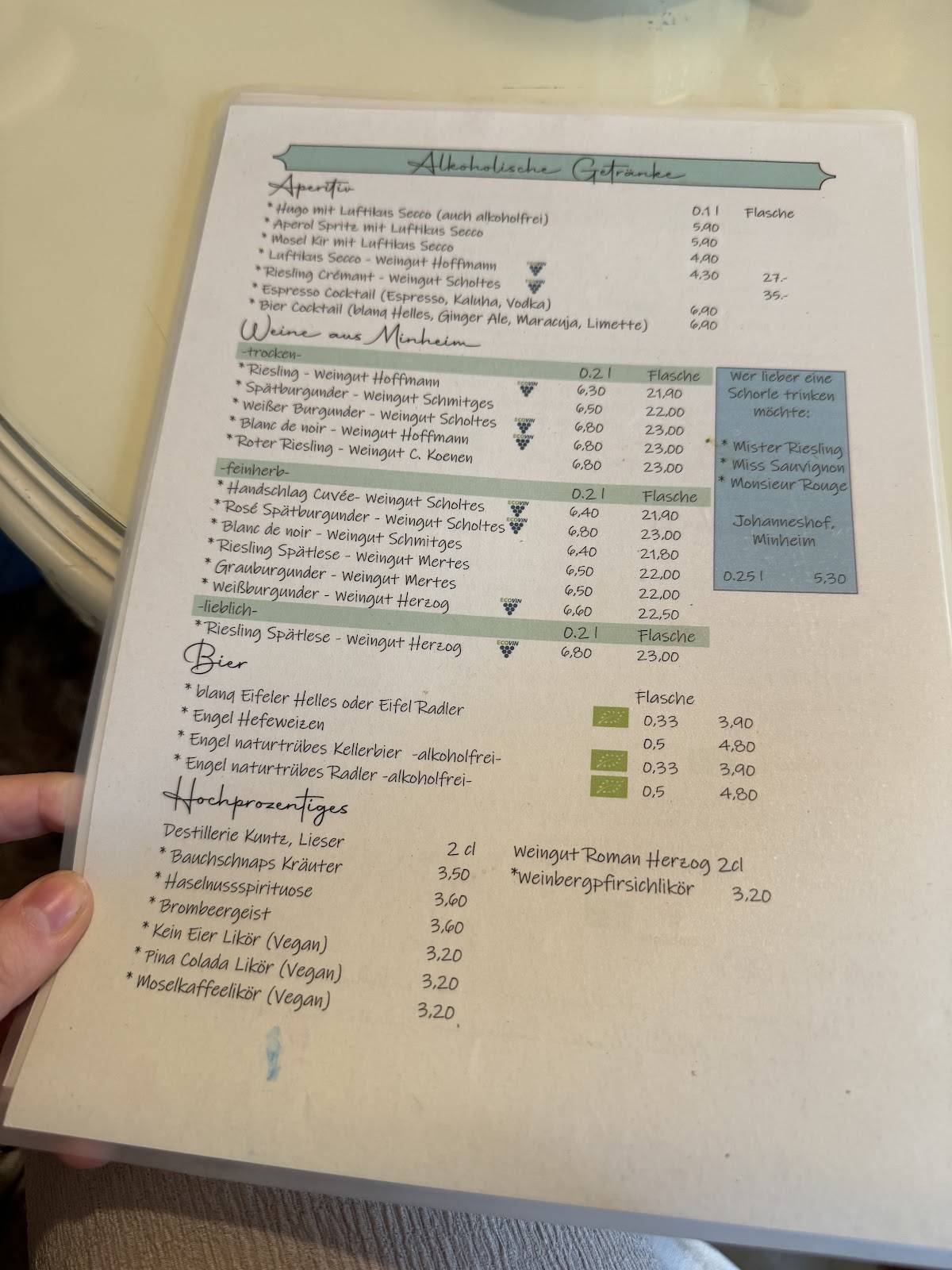 Speisekarte von Ti's Café cafe, Minheim