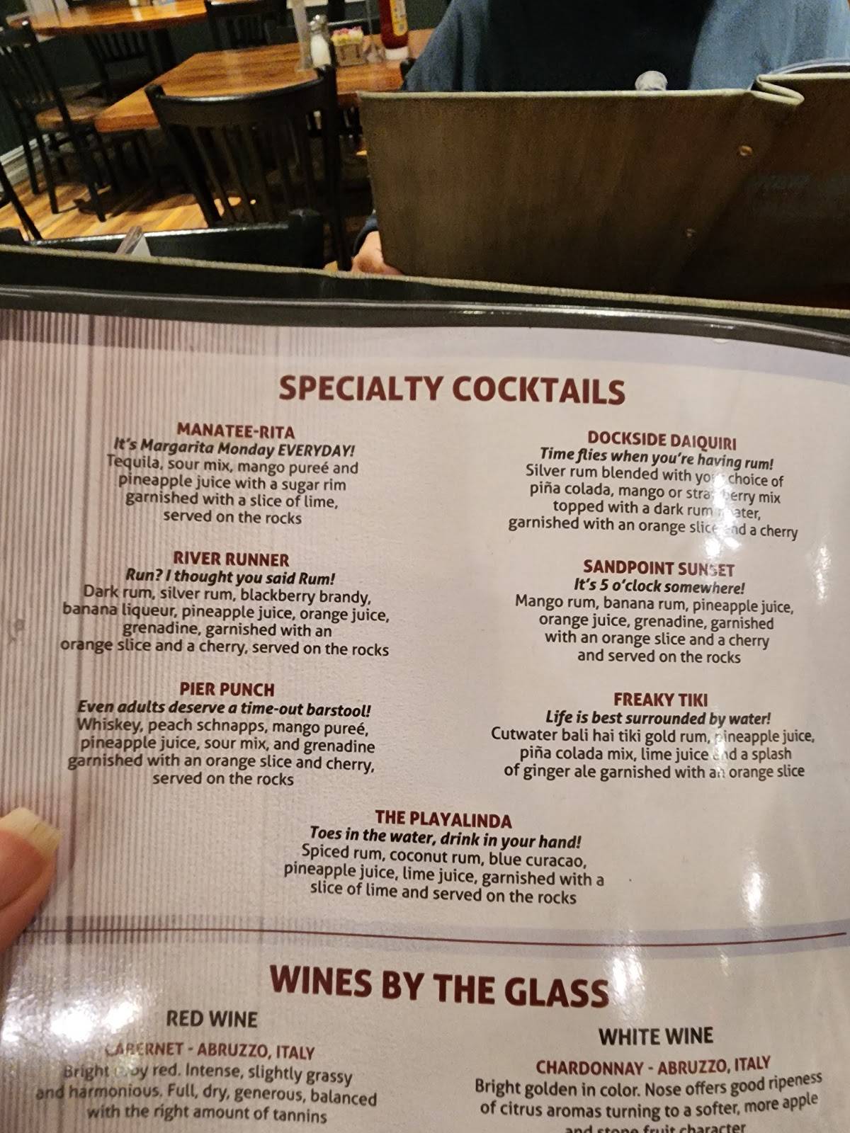 Menu at Pier 220 Seafood and Grill restaurant, Titusville