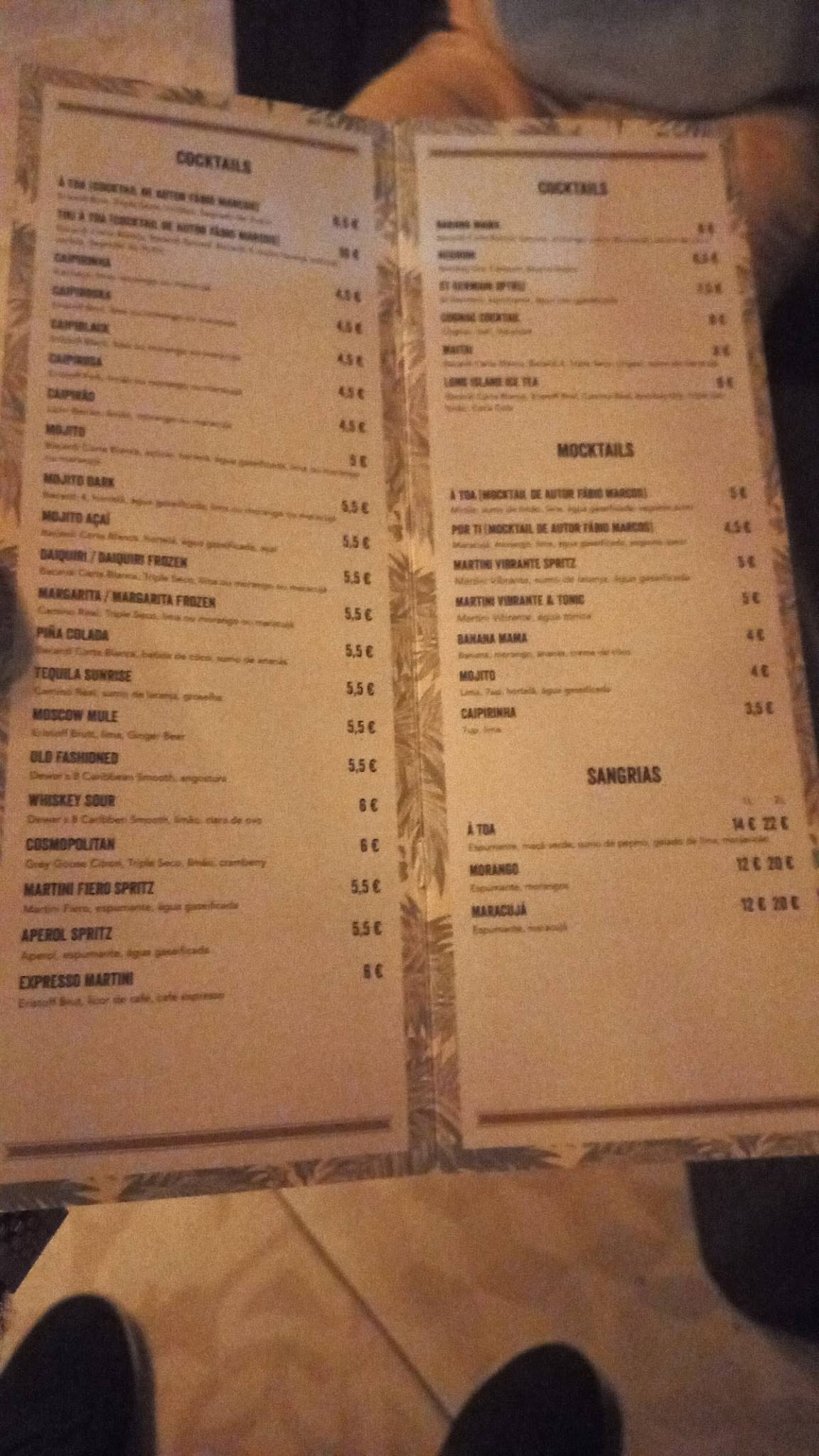 Menu at À Toa Restaurante e Lounge, Fernão Ferro