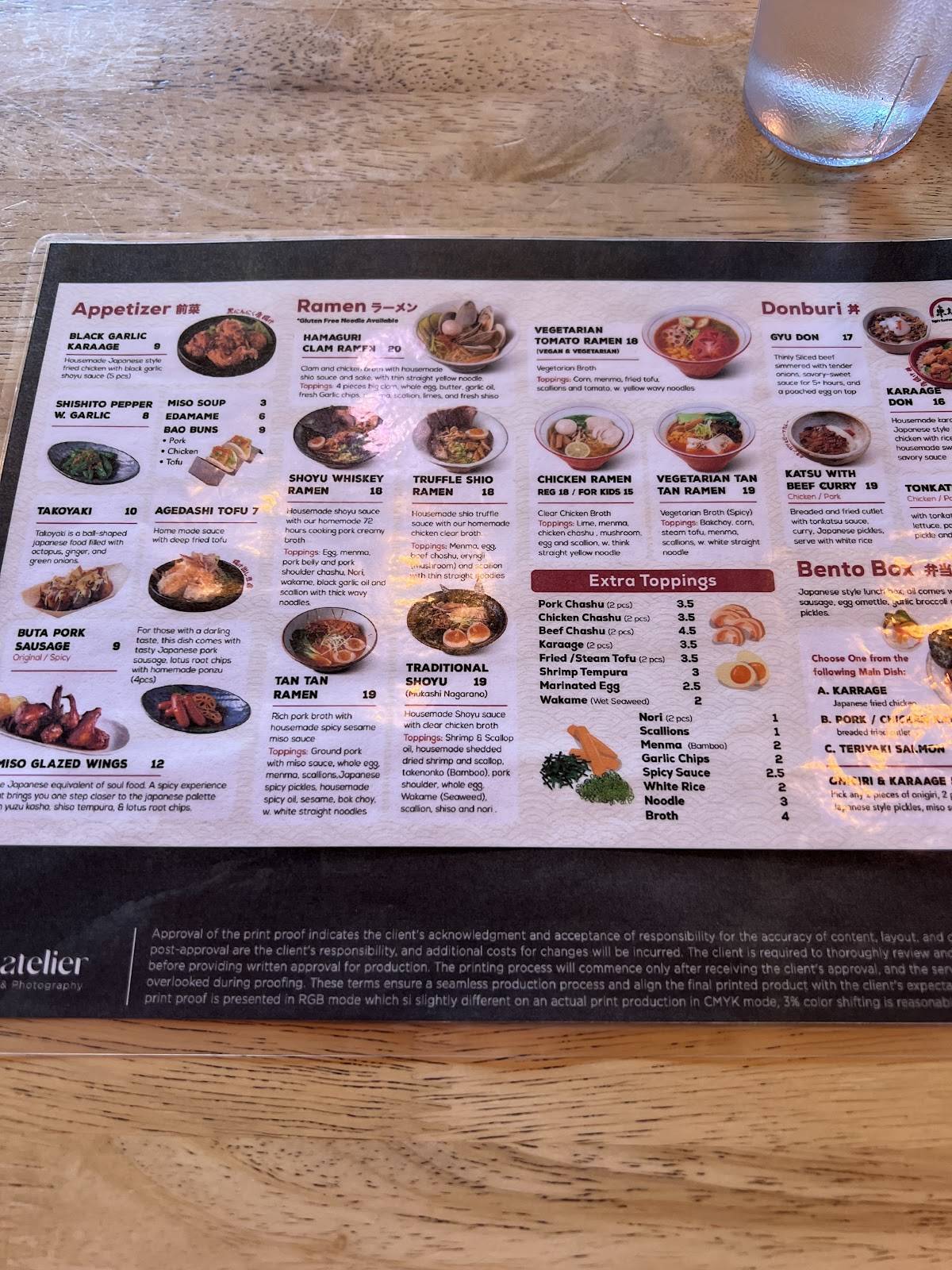 Menu at Tojo Restaurant Inc, Ho-Ho-Kus