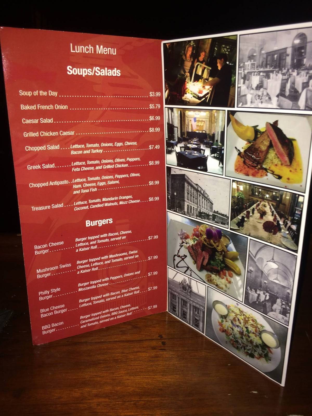 Menu at Trackside Restaurant, Utica