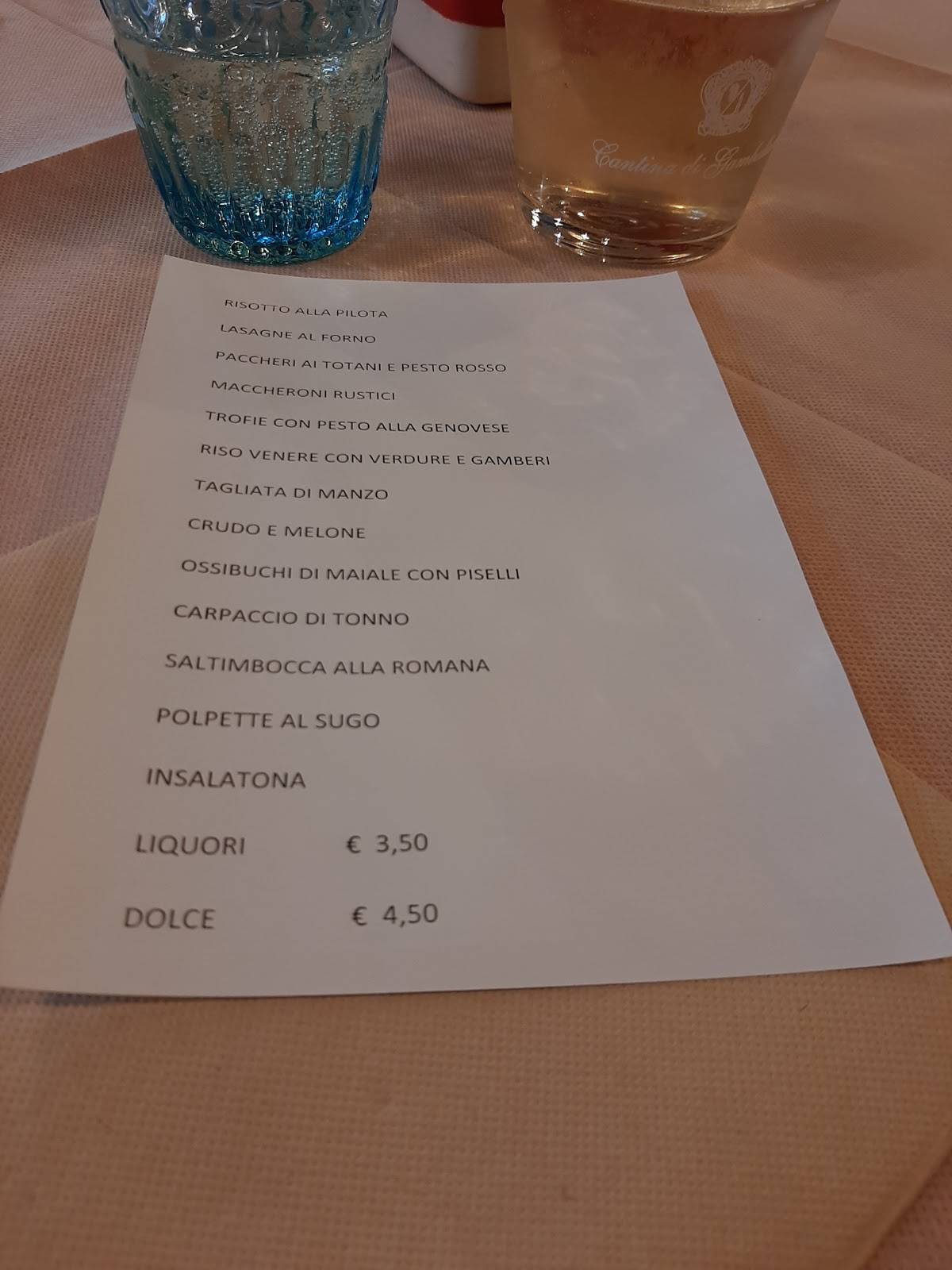 Menu da Trattoria al Macello ristorante, Castel D'ario