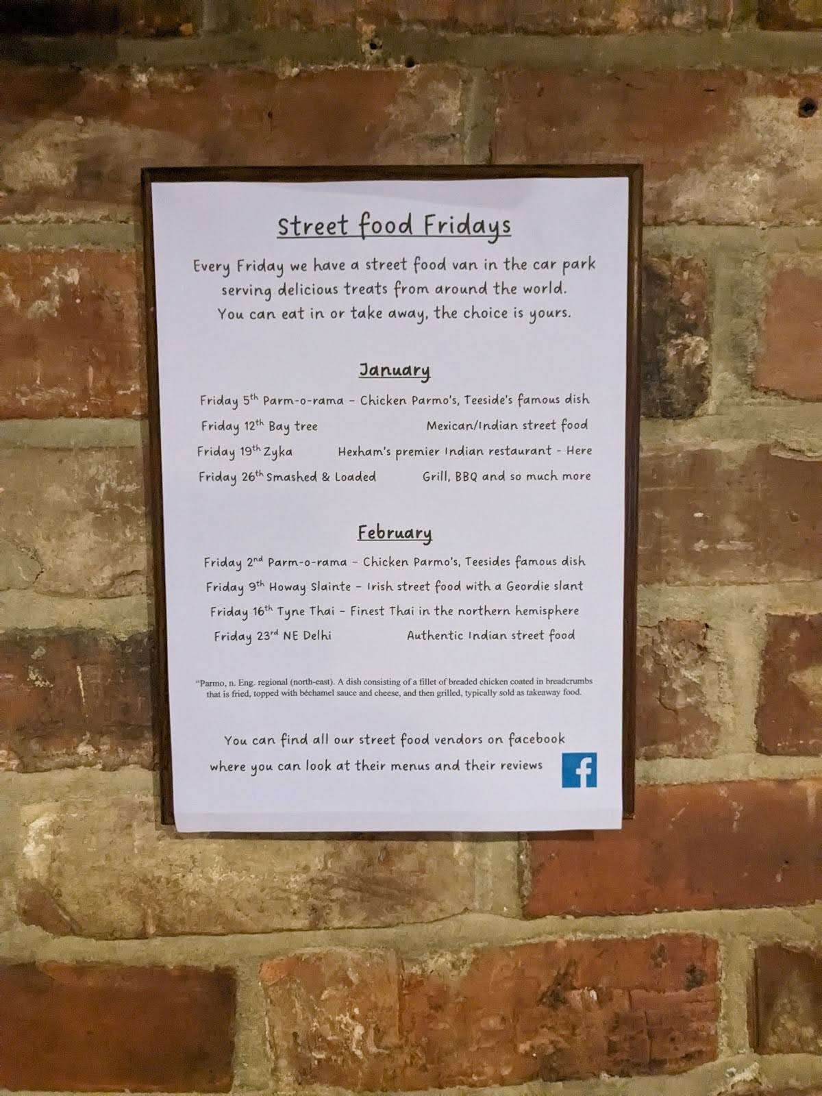 Menu at Travellers Rest pub & bar, Hexham, B6306
