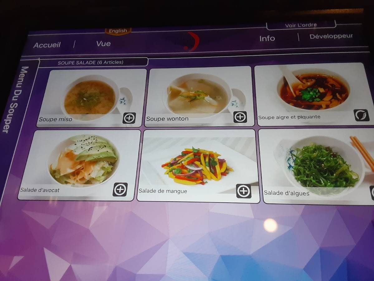 Menu au ITACHO SUSHI À VOLONTÉ restaurant, Trois-Rivières
