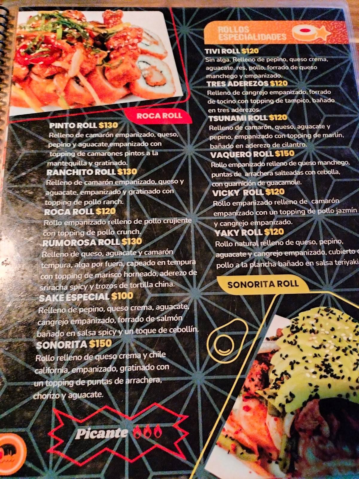 Menu at Tsunami Sushi To Go Río Presidio restaurant, Mexicali, C. Rio ...