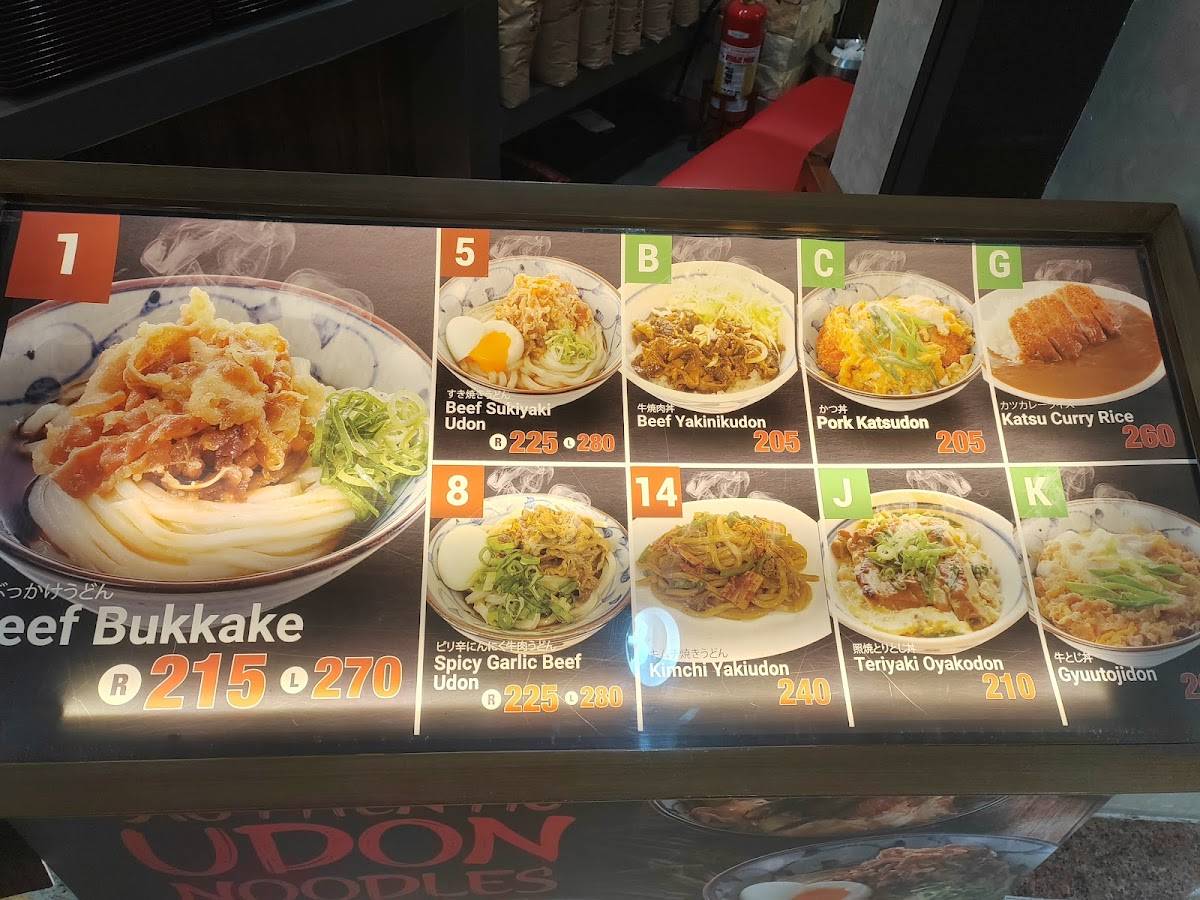 Menu at Tsurumaru Udon X Tempura - Gateway Mall I restaurant, Quezon City