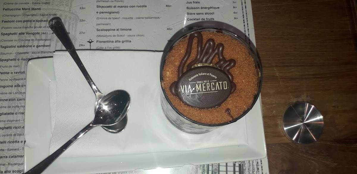 Menu au Restaurant Via Mercato Lac 2, Tunis, R7X9+6WG