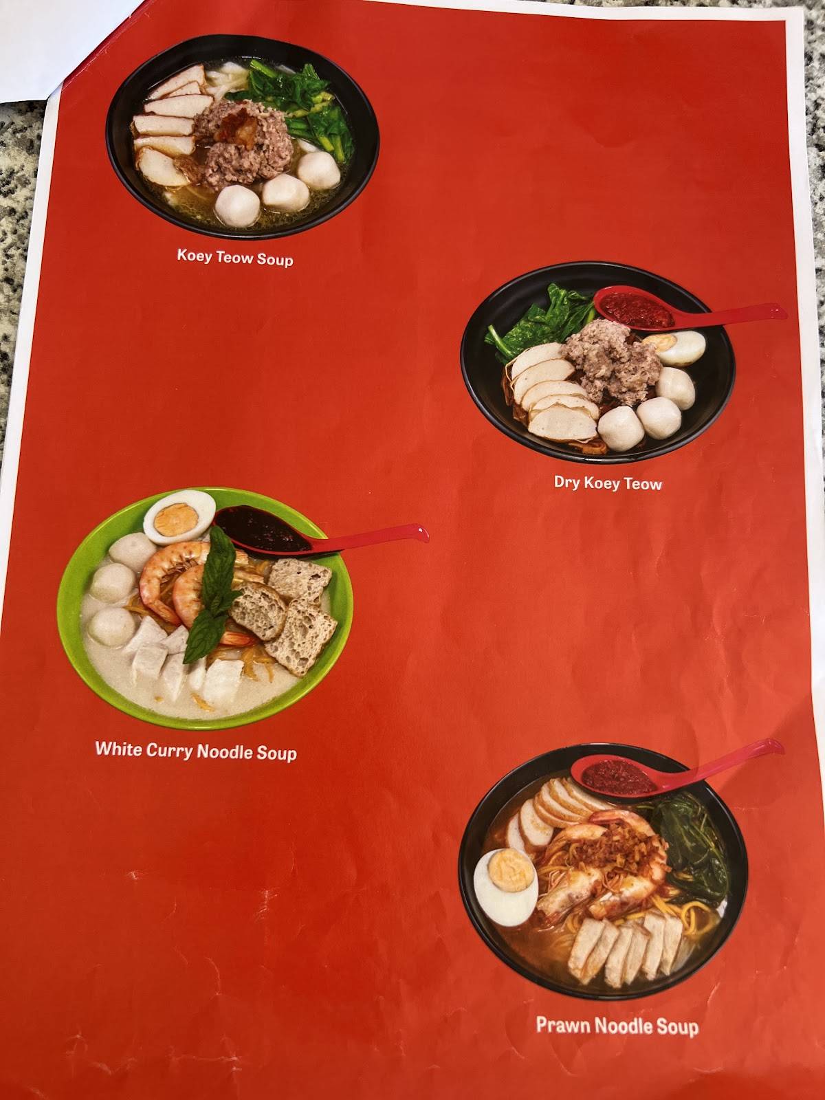 Menu at Uncle Eddie restaurant, Canning Vale