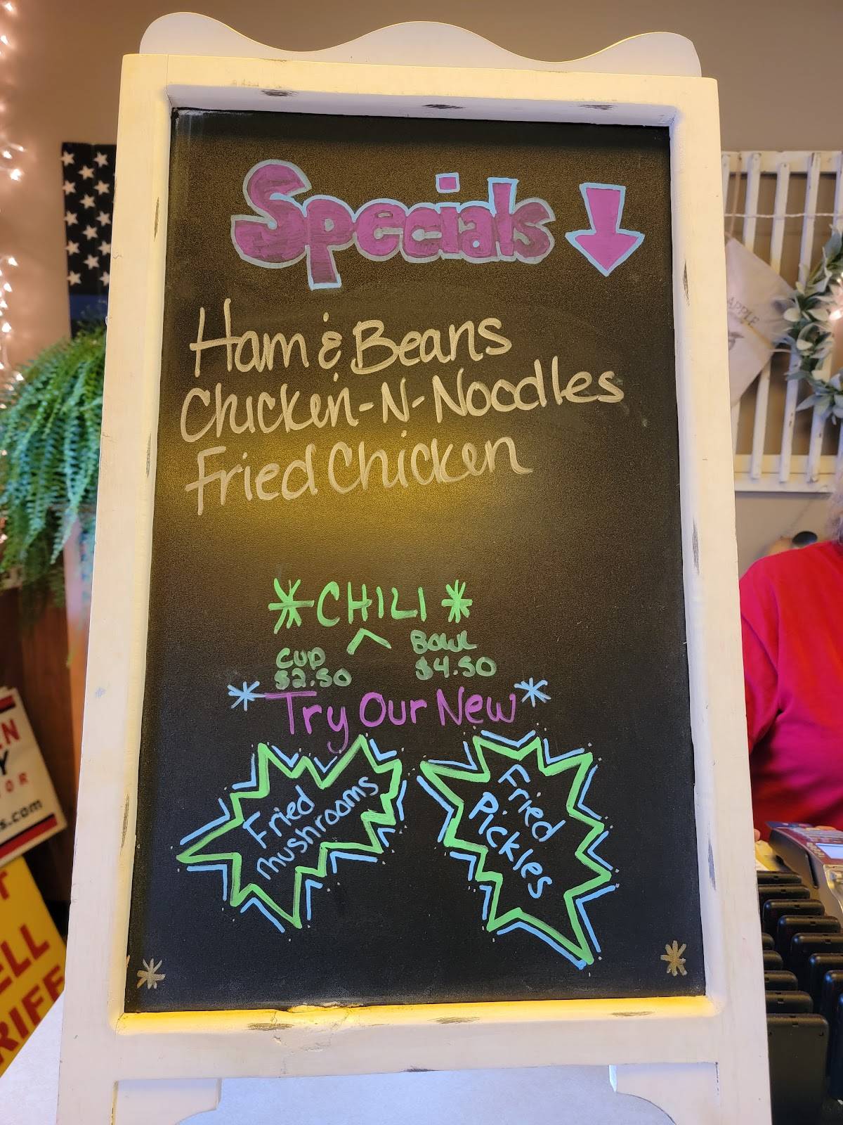 Menu at Apple Dumpling restaurant, Urbana