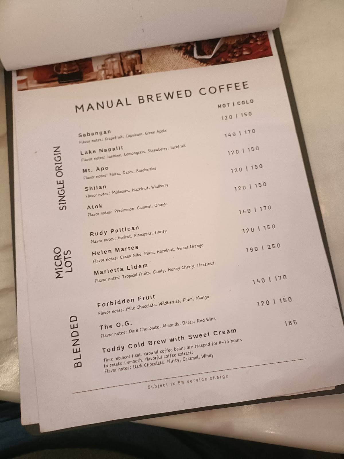 Menu at Victoria Bakery Loakan, Baguio